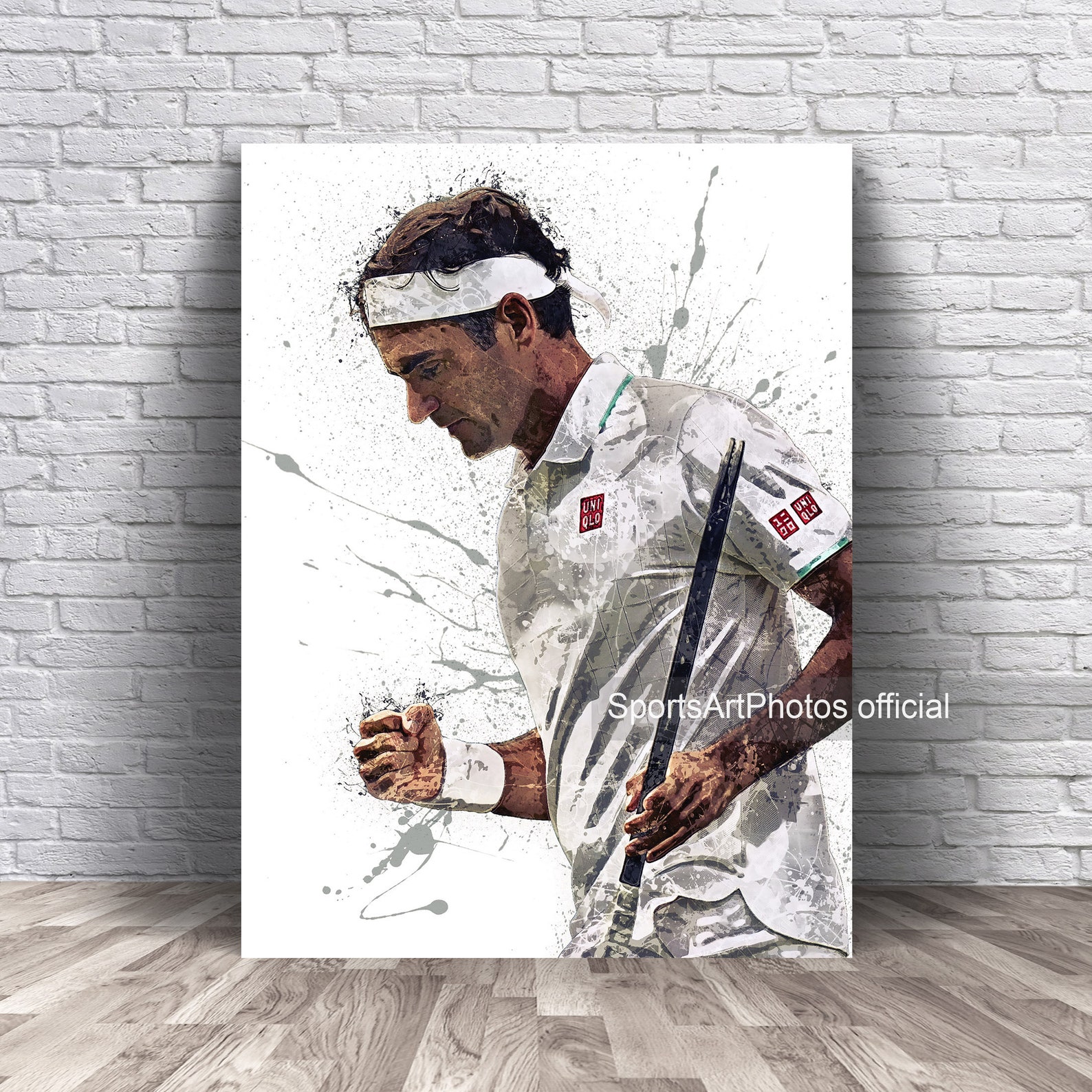 Roger Federer Poster Tennis World Champion Canvas Wrap Wall - Etsy