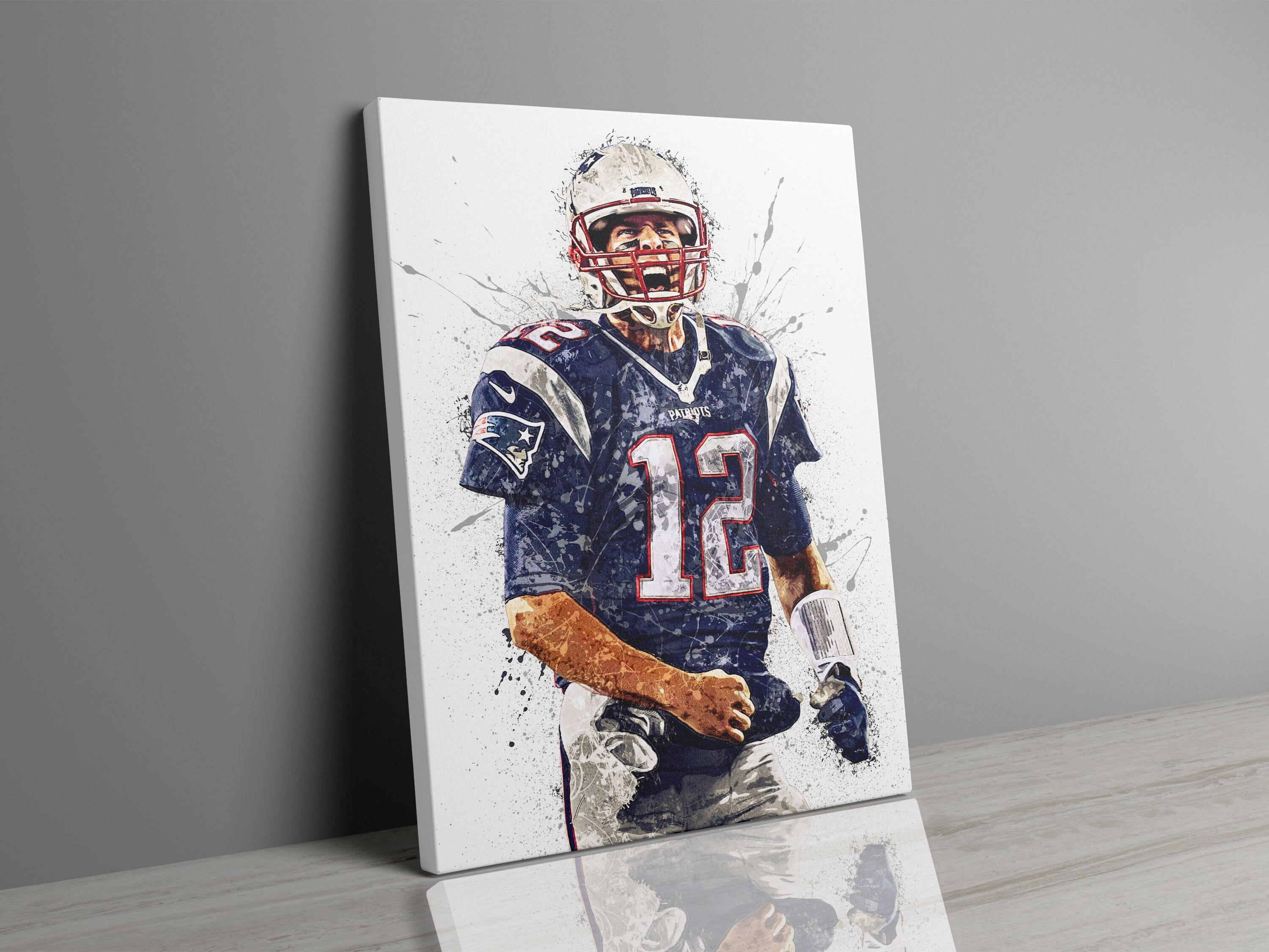 Tom Brady Poster New England Patriots Digital Download Man - Etsy