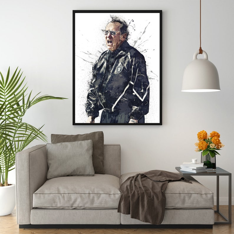 Al Davis Poster Oakland Raiders Canvas Wrap Wall Art Print - Etsy