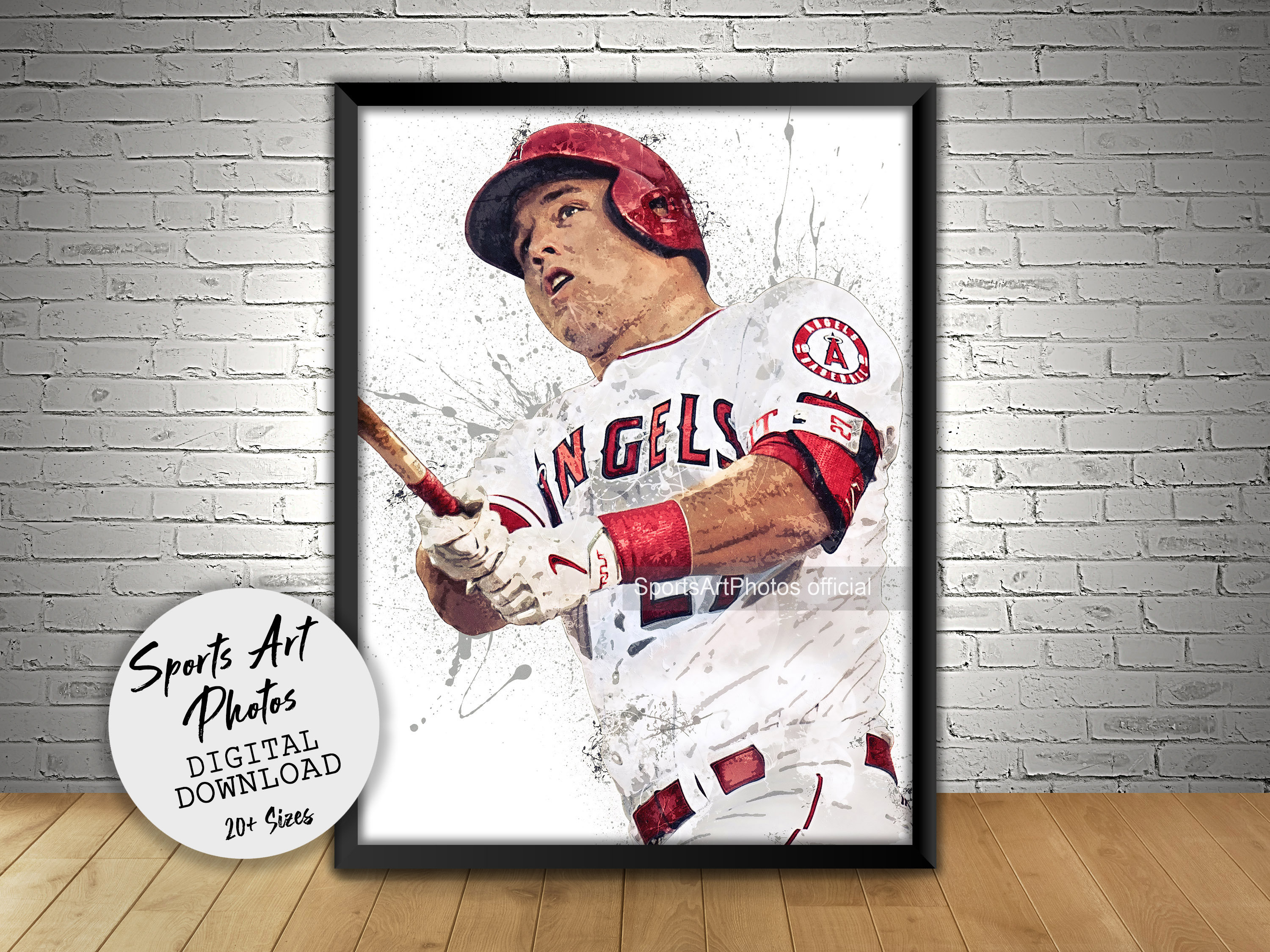 Mike Trout Catch Poster