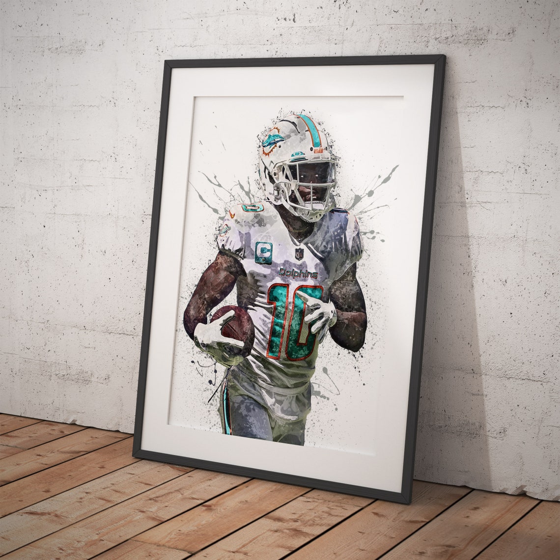 Tyreek Hill Poster Miami Dolphins Canvas Wrap Wall Art - Etsy
