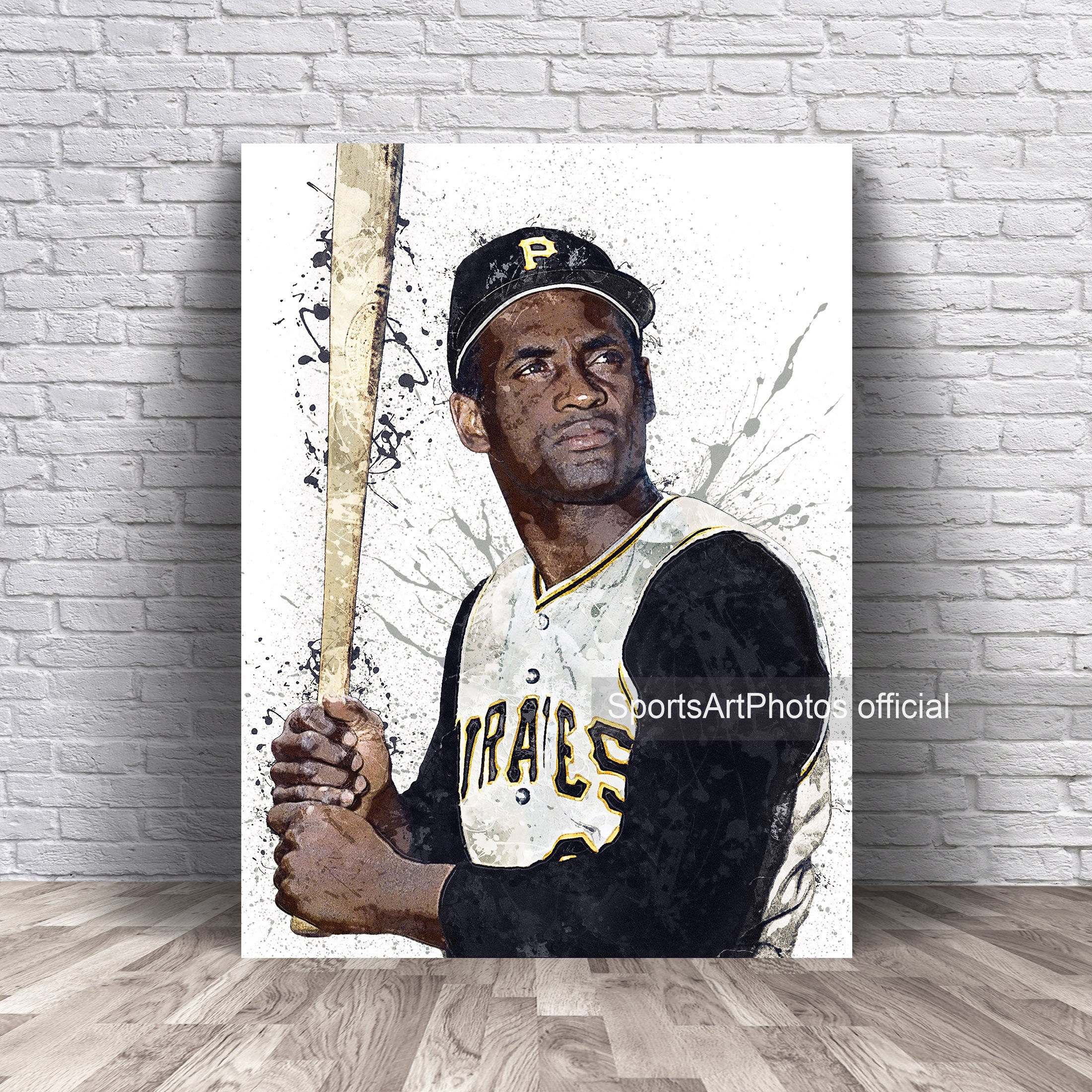 Roberto Clemente Poster Pittsburgh Pirates Canvas Wrap Wall - Etsy