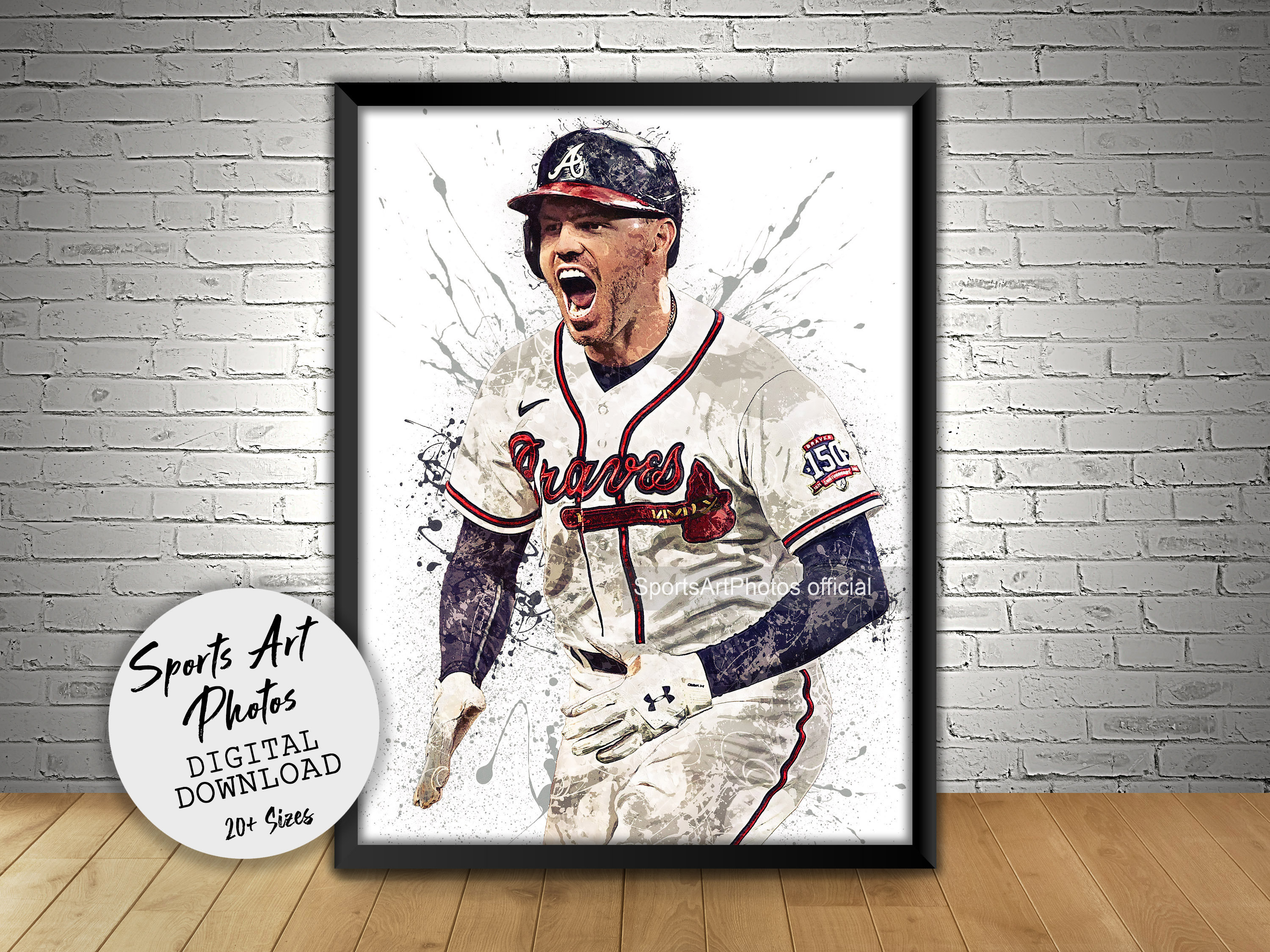 Freddie Freeman Poster Atlanta Braves Digital Download Kids - Etsy