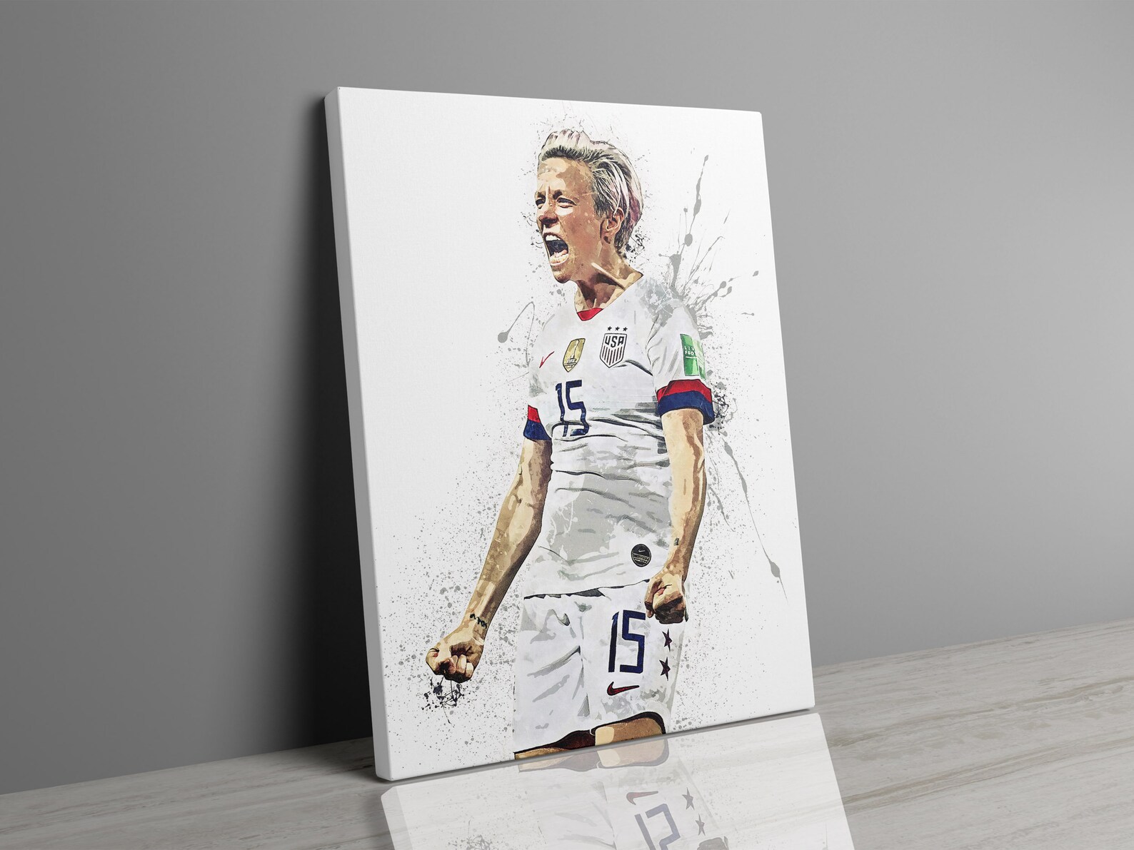Megan Rapinoe Poster Wall Art Printable USA Soccer Digital | Etsy