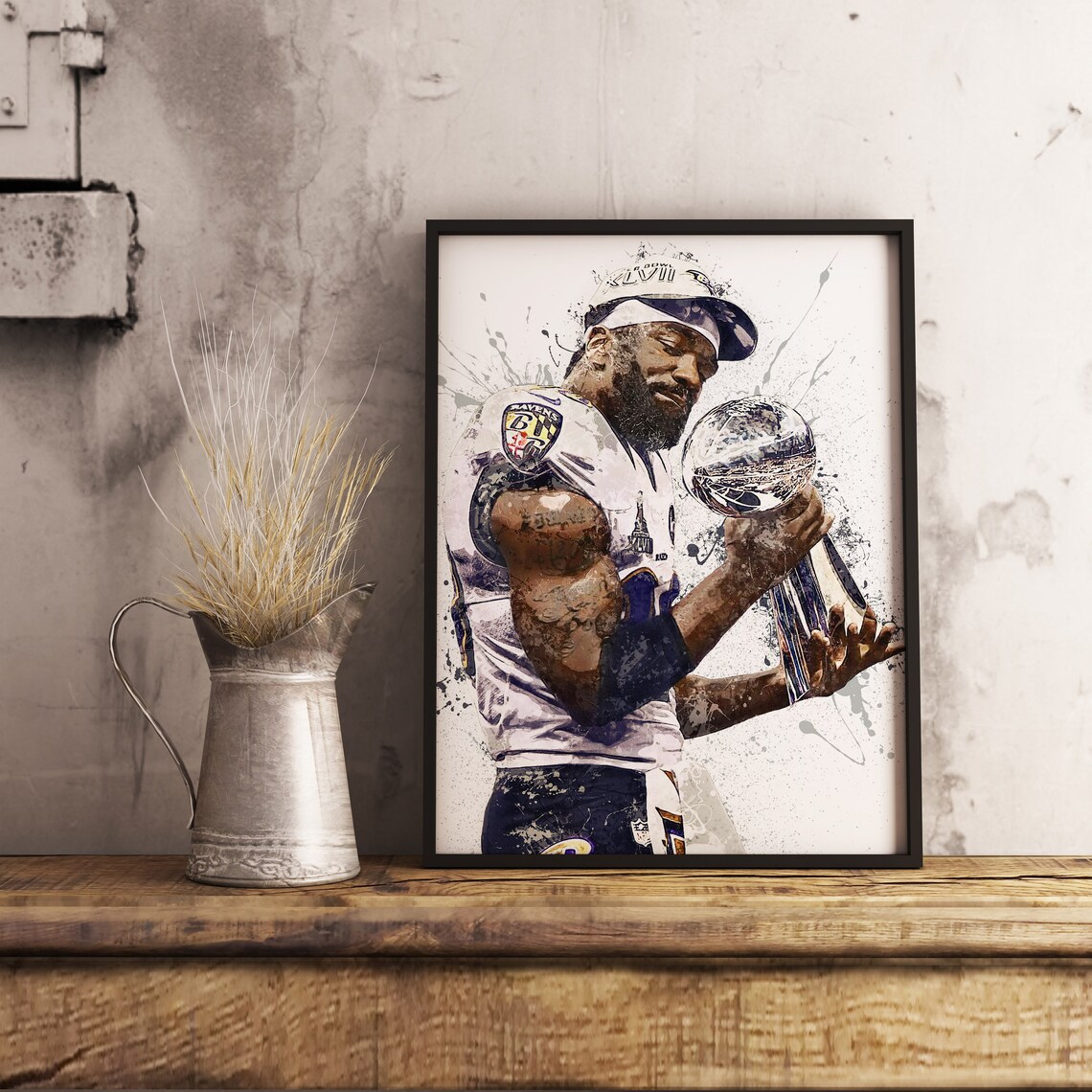 Ed Reed Poster Baltimore Ravens Wall Art Printable Kids - Etsy