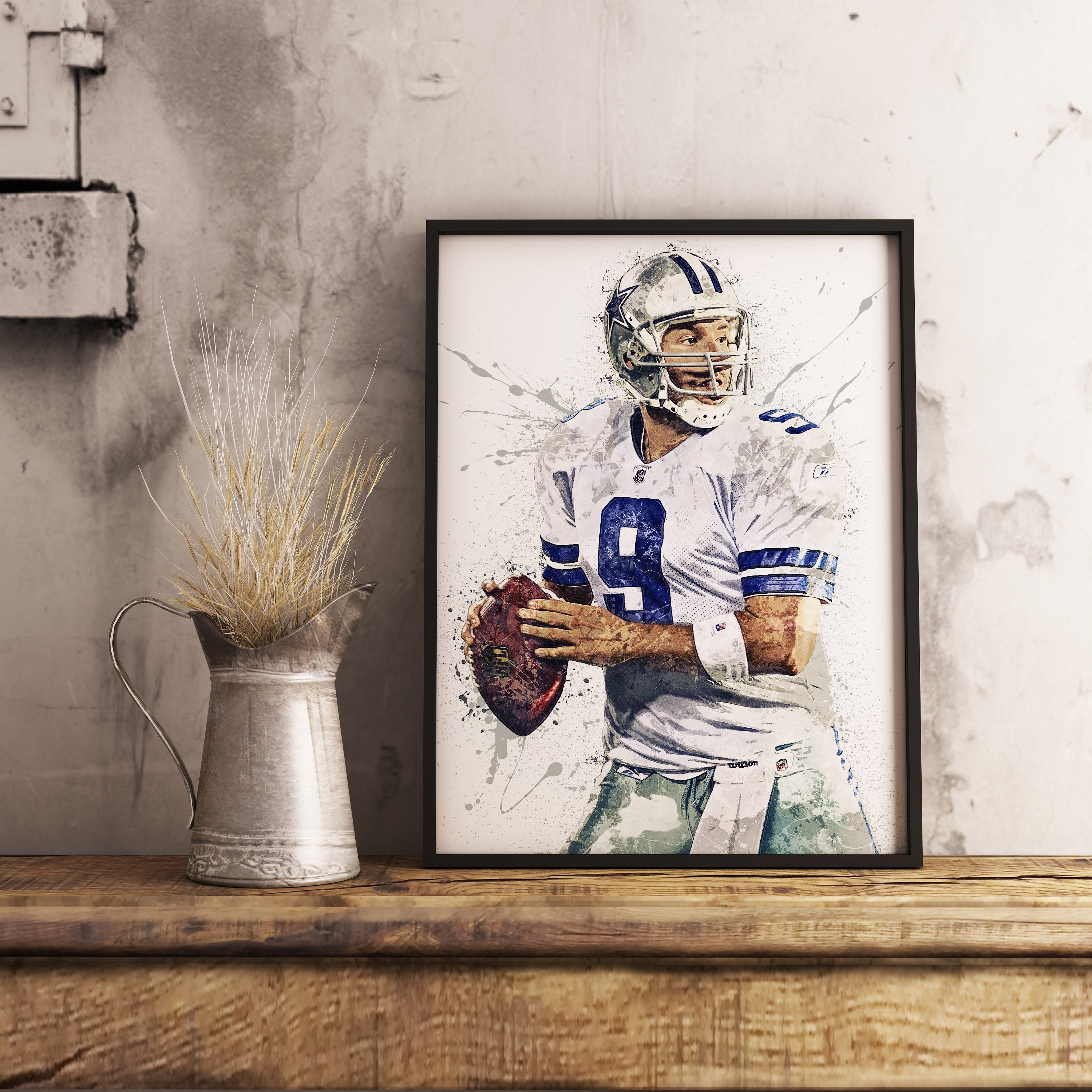 Tony Romo Poster Dallas Cowboys Wall Art Printable Kids - Etsy