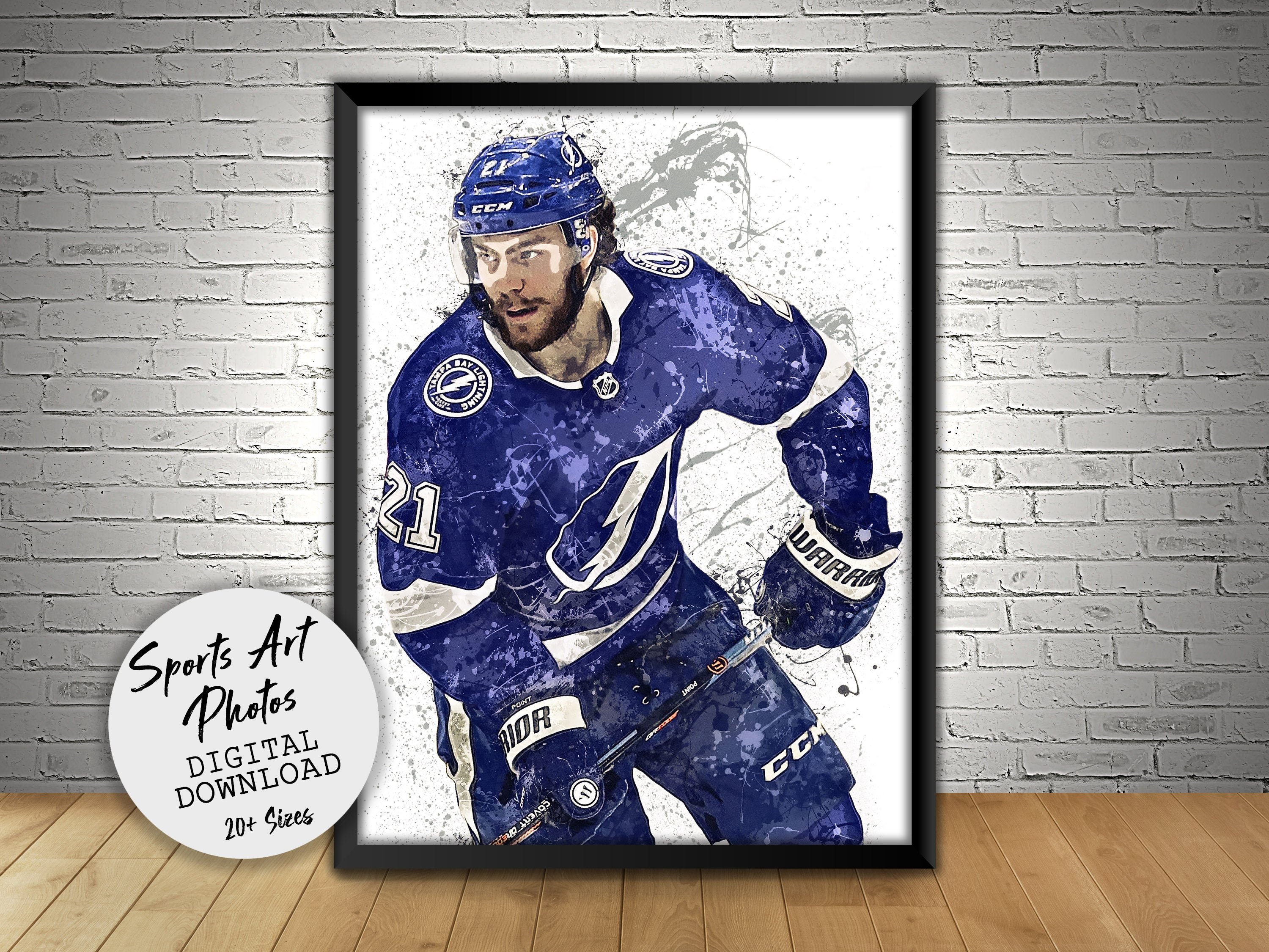 Brayden Point Poster Tampa Bay Lightning Wall Art Printable | Etsy