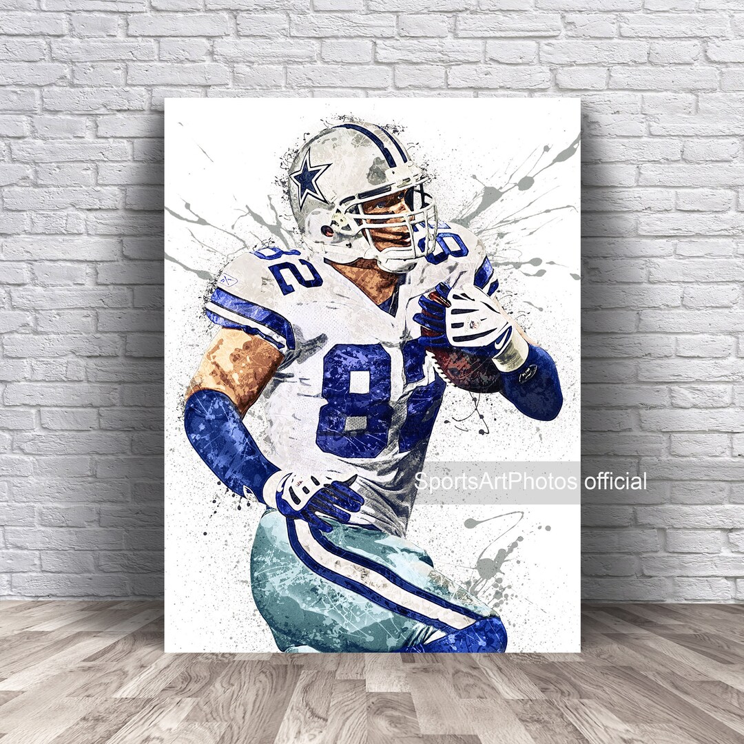 Jason Witten Poster, Dallas Cowboys, Canvas Wrap, Wall Art Print, Kids ...