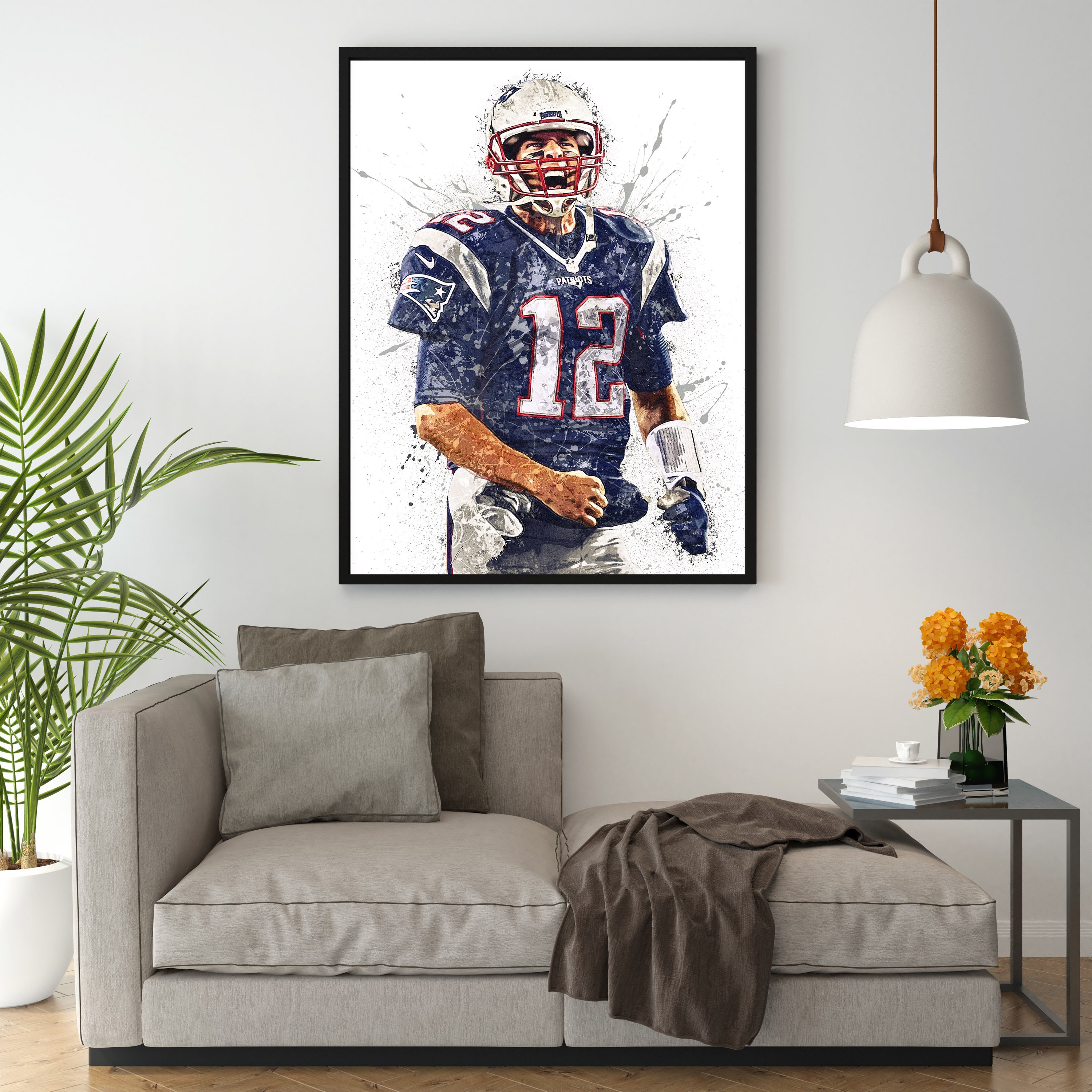 Tom Brady Poster New England Patriots Digital Download Man - Etsy