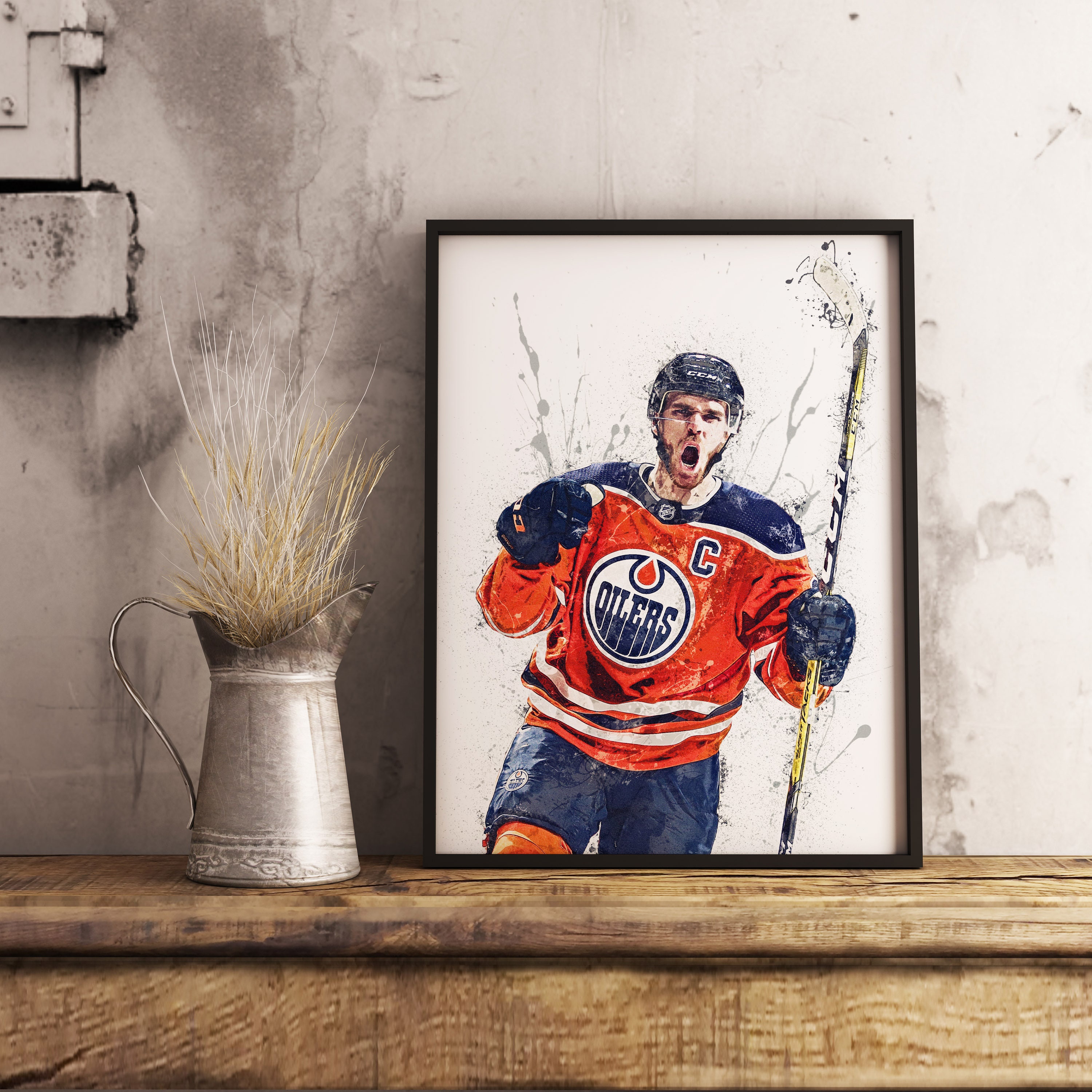 Connor Mcdavid Poster Edmonton Oilers Wall Art Printable - Etsy Canada