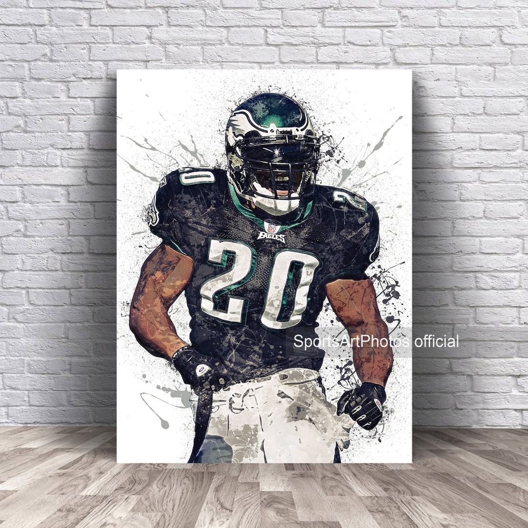 Brian Dawkins Poster, Philadelphia Eagles, Canvas Wrap, Wall Art Print ...