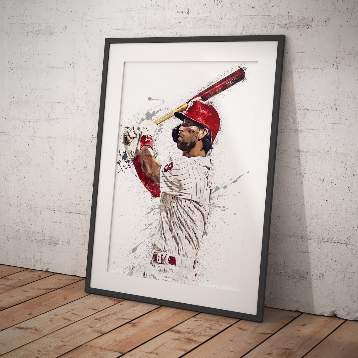 Bryce Harper Poster Philadelphia Phillies Wall Art - Etsy