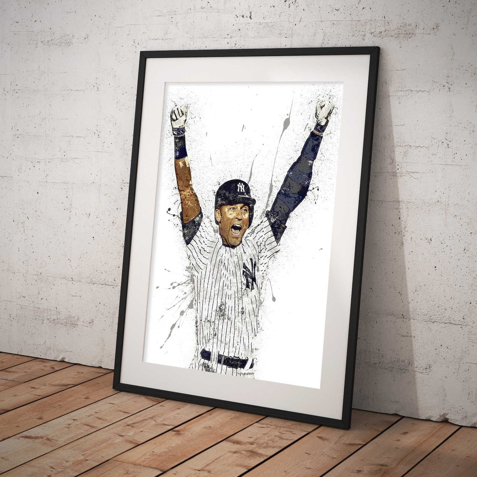 Derek Jeter Poster Wall Art Printable New York Yankees - Etsy