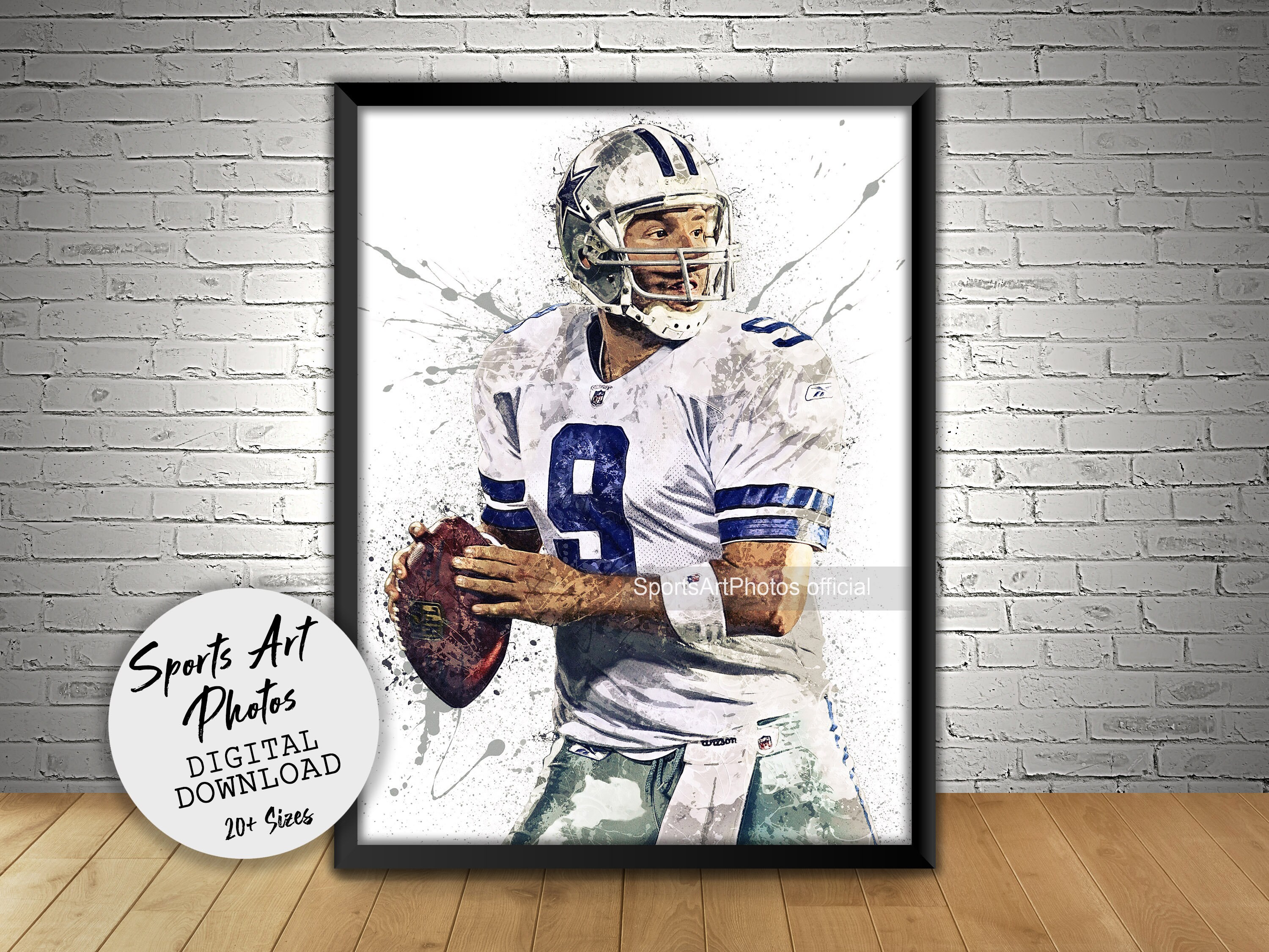 Tony Romo Poster Dallas Cowboys Wall Art Printable Kids - Etsy