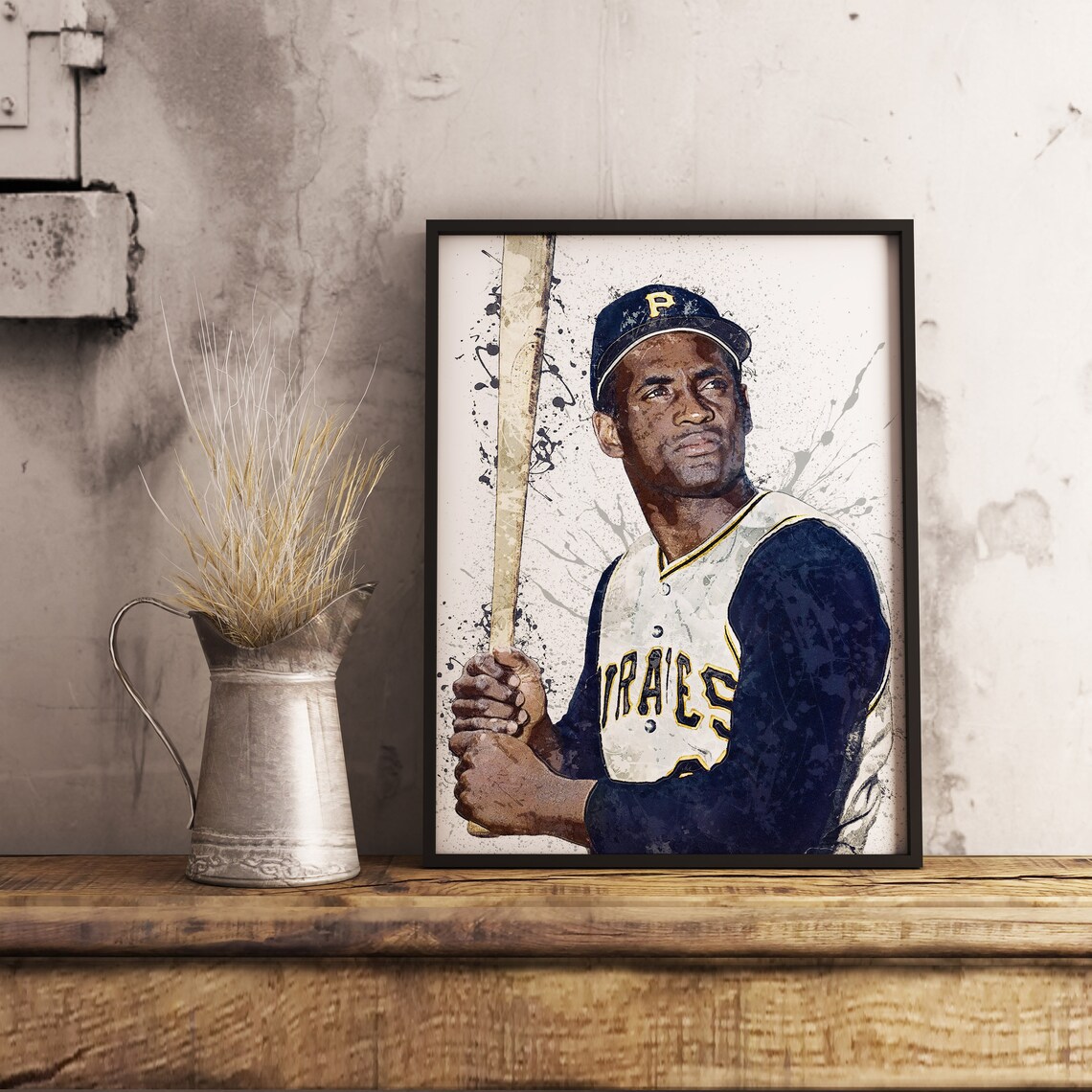 Roberto Clemente Poster Pittsburgh Pirates Wall Art | Etsy