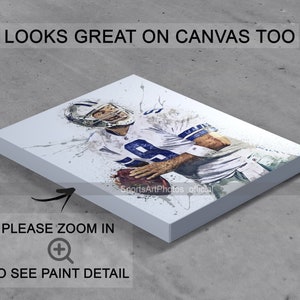 Tony Romo Poster, Dallas Cowboys, Wall Art Printable, Kids Decor ...