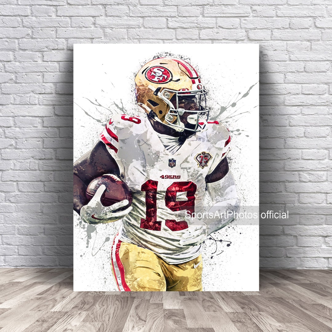 Deebo Samuel Poster, San Francisco 49ers, Canvas Wrap, Wall Art Print ...
