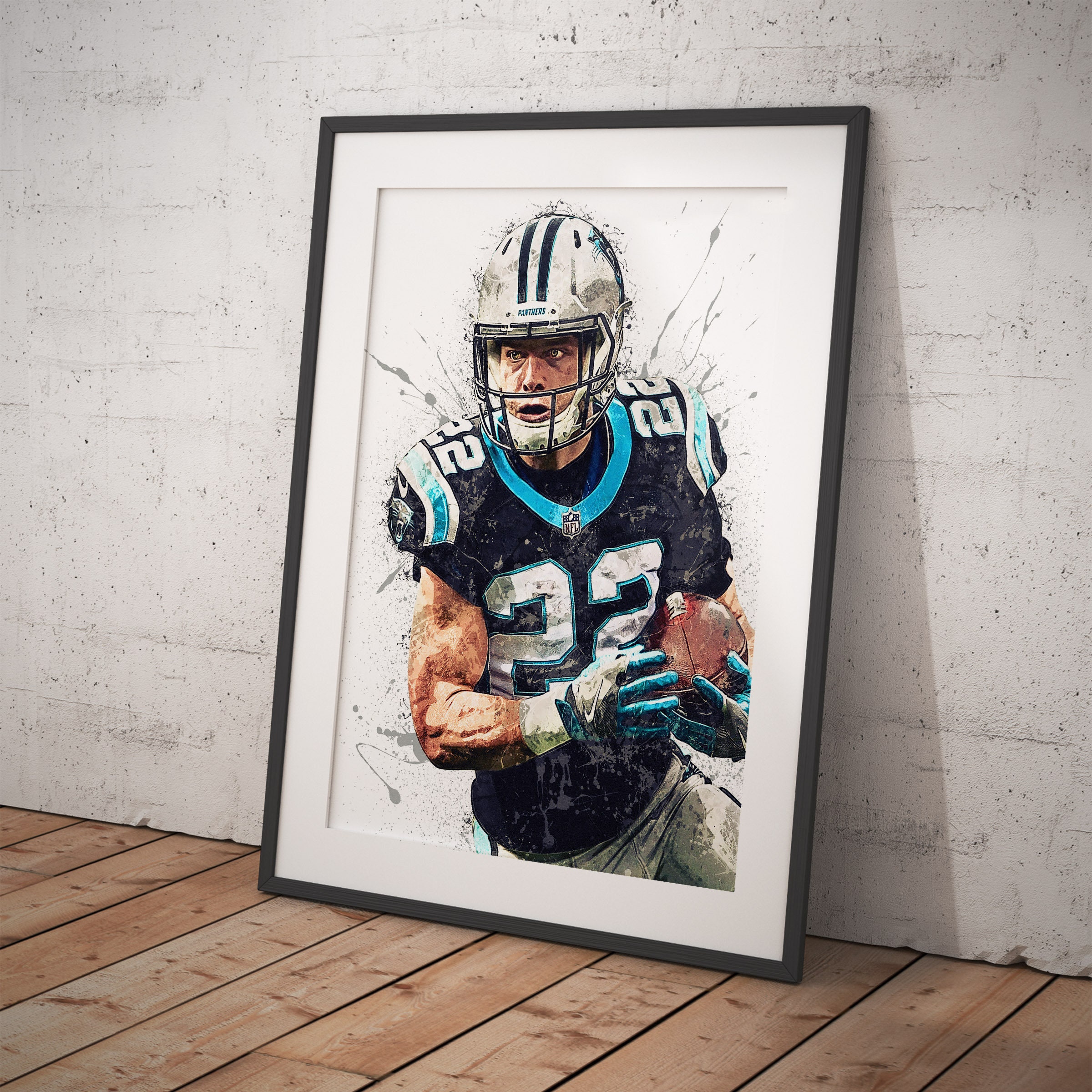 Christian McCaffrey Poster, Carolina Panthers Poster Designed & Sold By ...