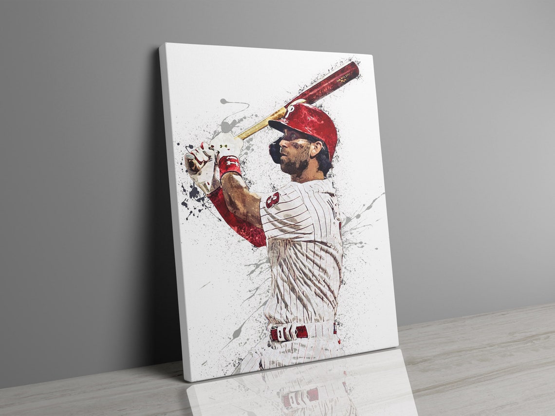 Bryce Harper Poster Philadelphia Phillies Wall Art - Etsy