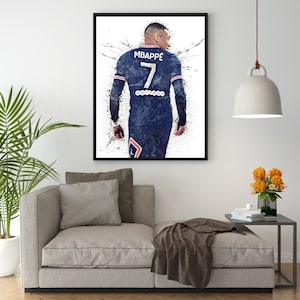 Kylian Mbappé Poster PSG Paris Saint Germain Wall Art - Etsy