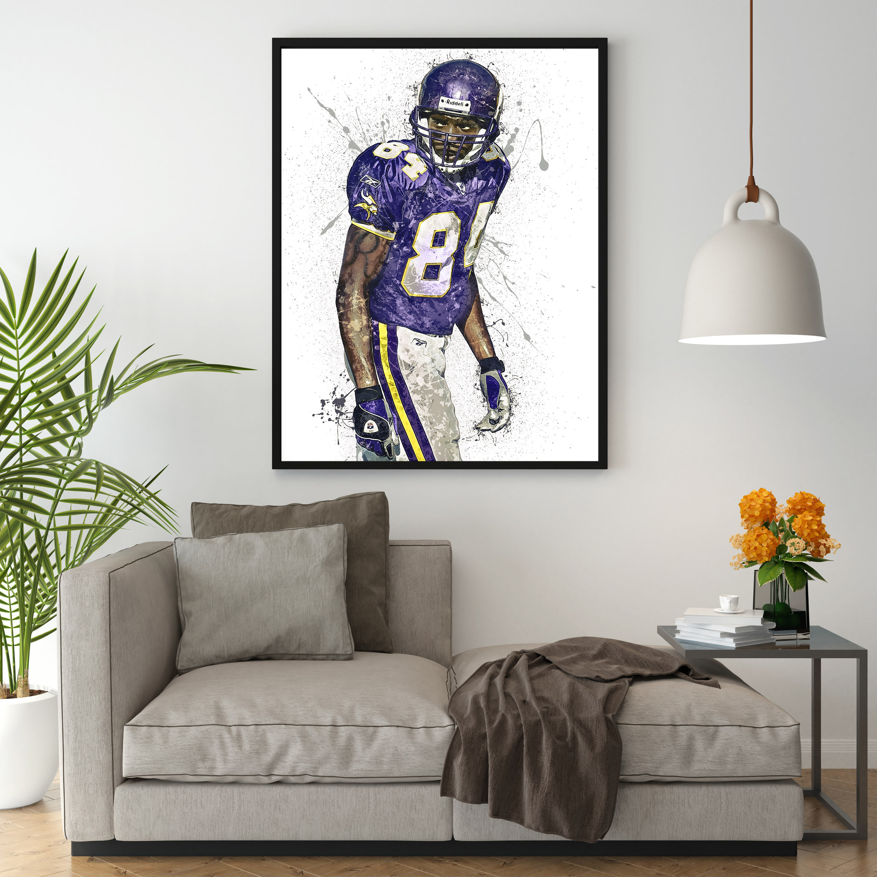 Randy Moss Poster Minnesota Vikings Canvas Wrap Wall Art - Etsy