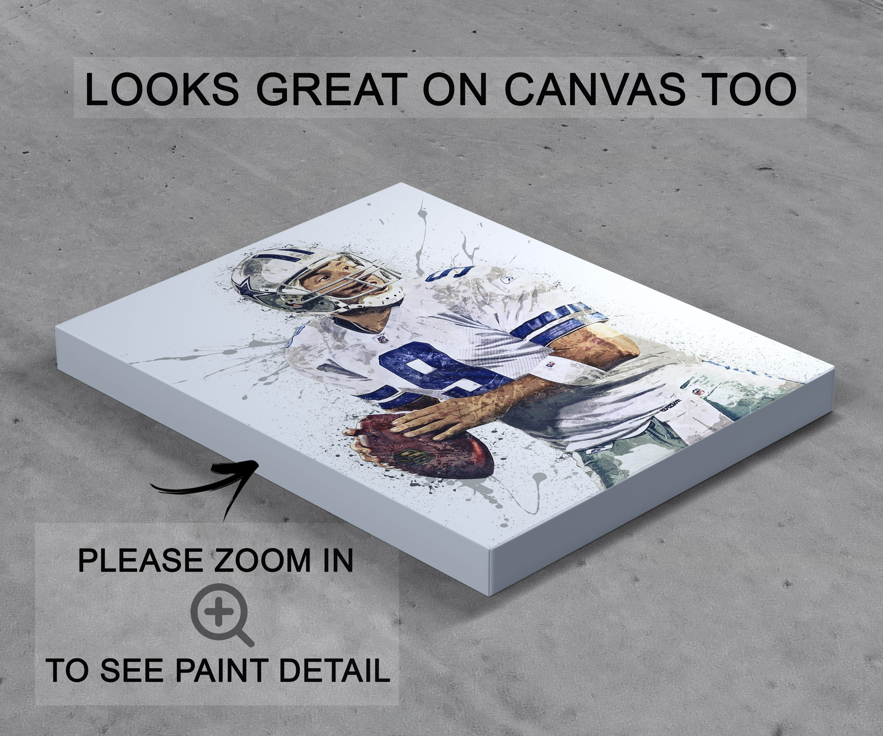 Tony Romo Poster Dallas Cowboys Wall Art Printable Kids - Etsy