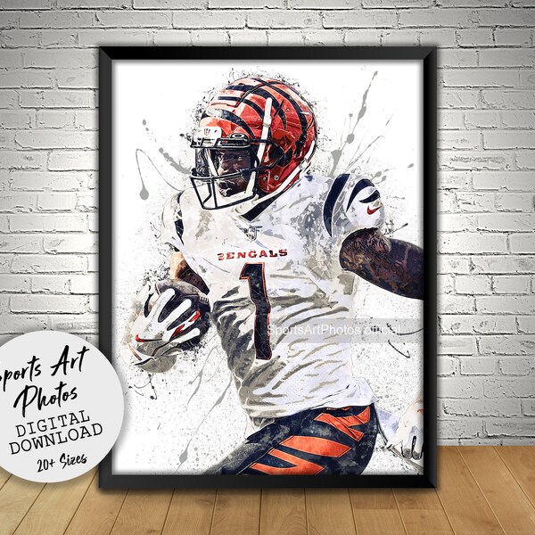 Ja'marr Chase Poster - Etsy
