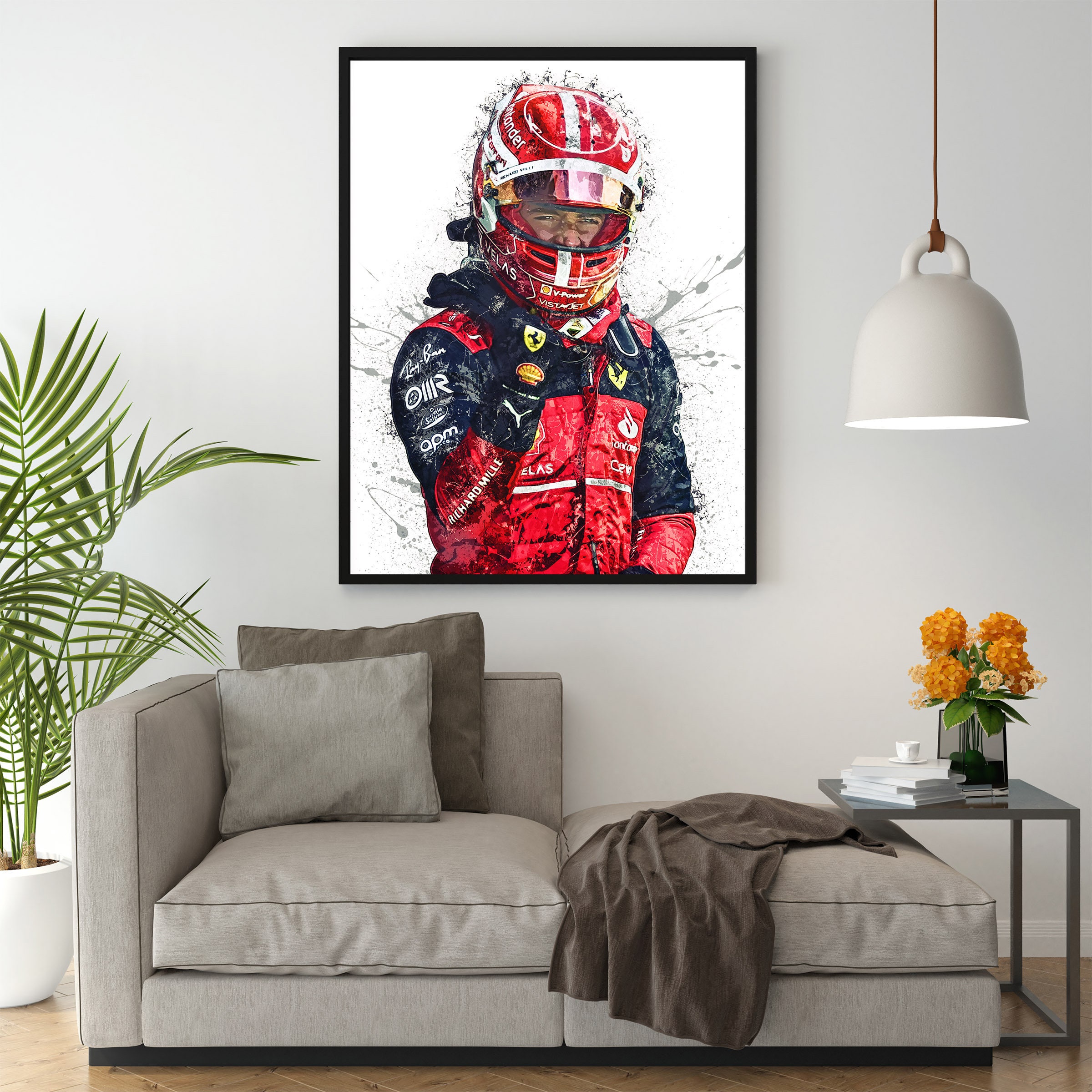 Charles Leclerc Poster Wall Art Printable Formula 1 Racing - Etsy