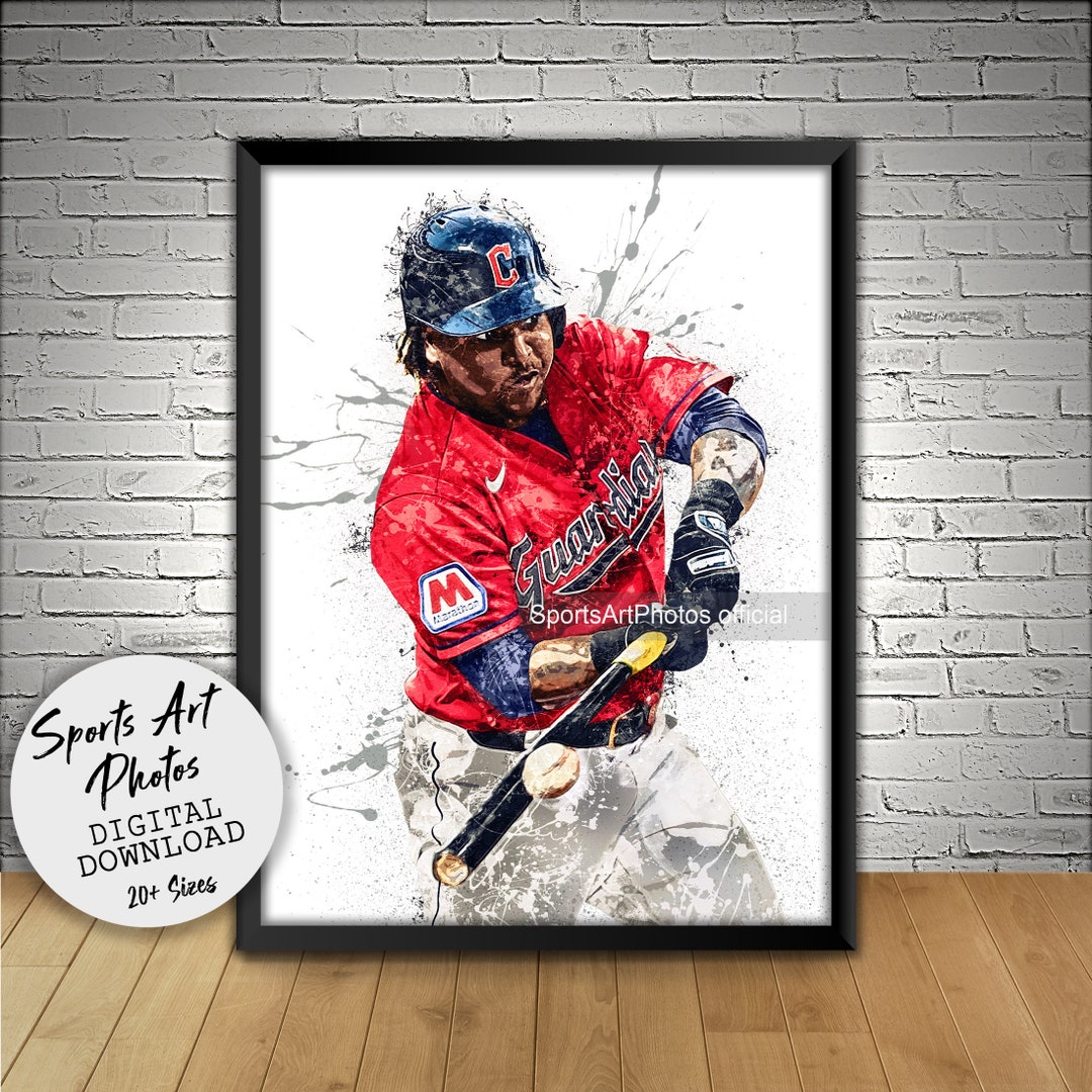 Jose Ramirez Poster, Cleveland Guardians, Wand Kunst zum ausdrucken ...