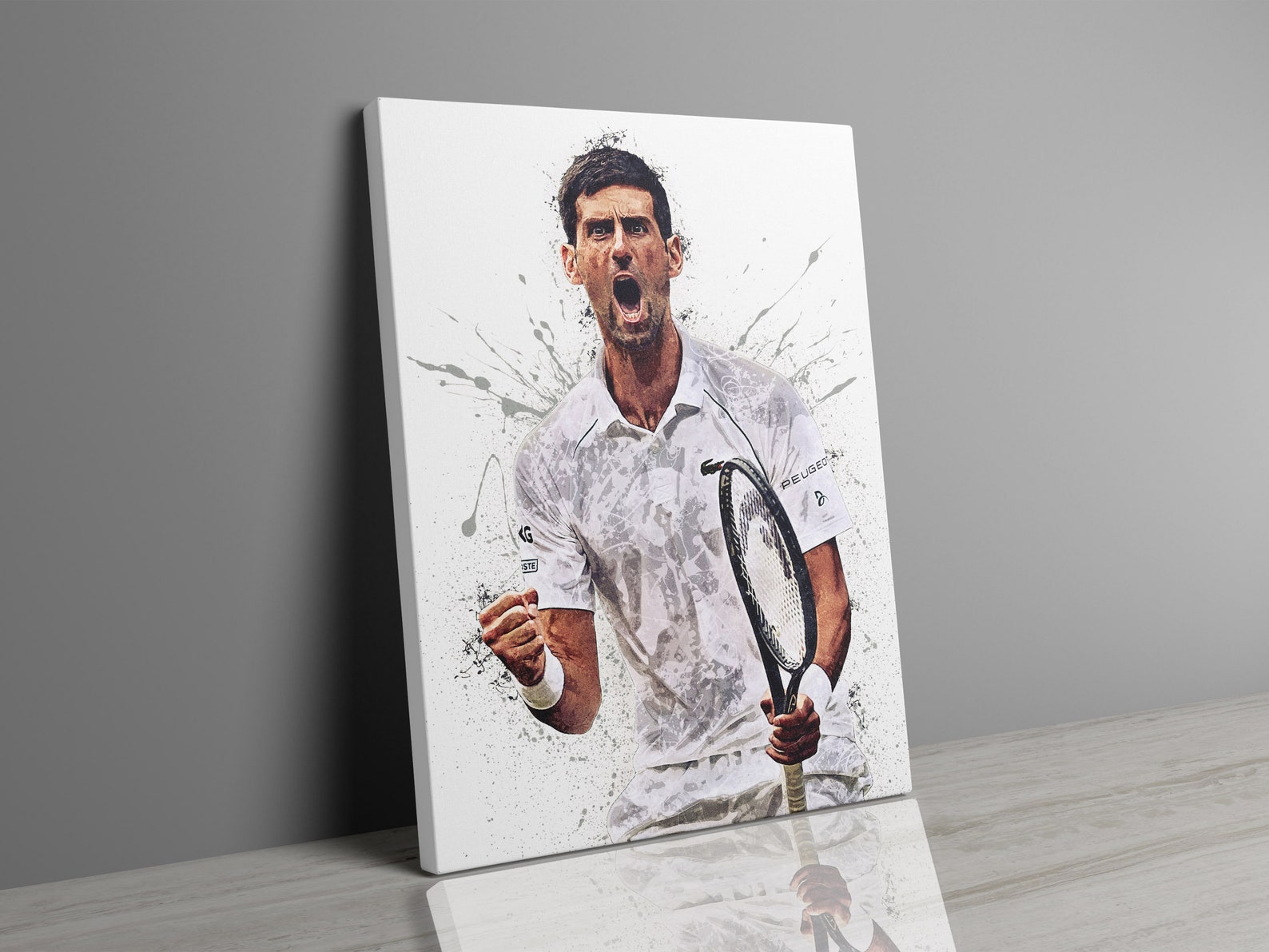 Novak Djokovic Poster Tennis Wall Decor Wall Art Printable - Etsy
