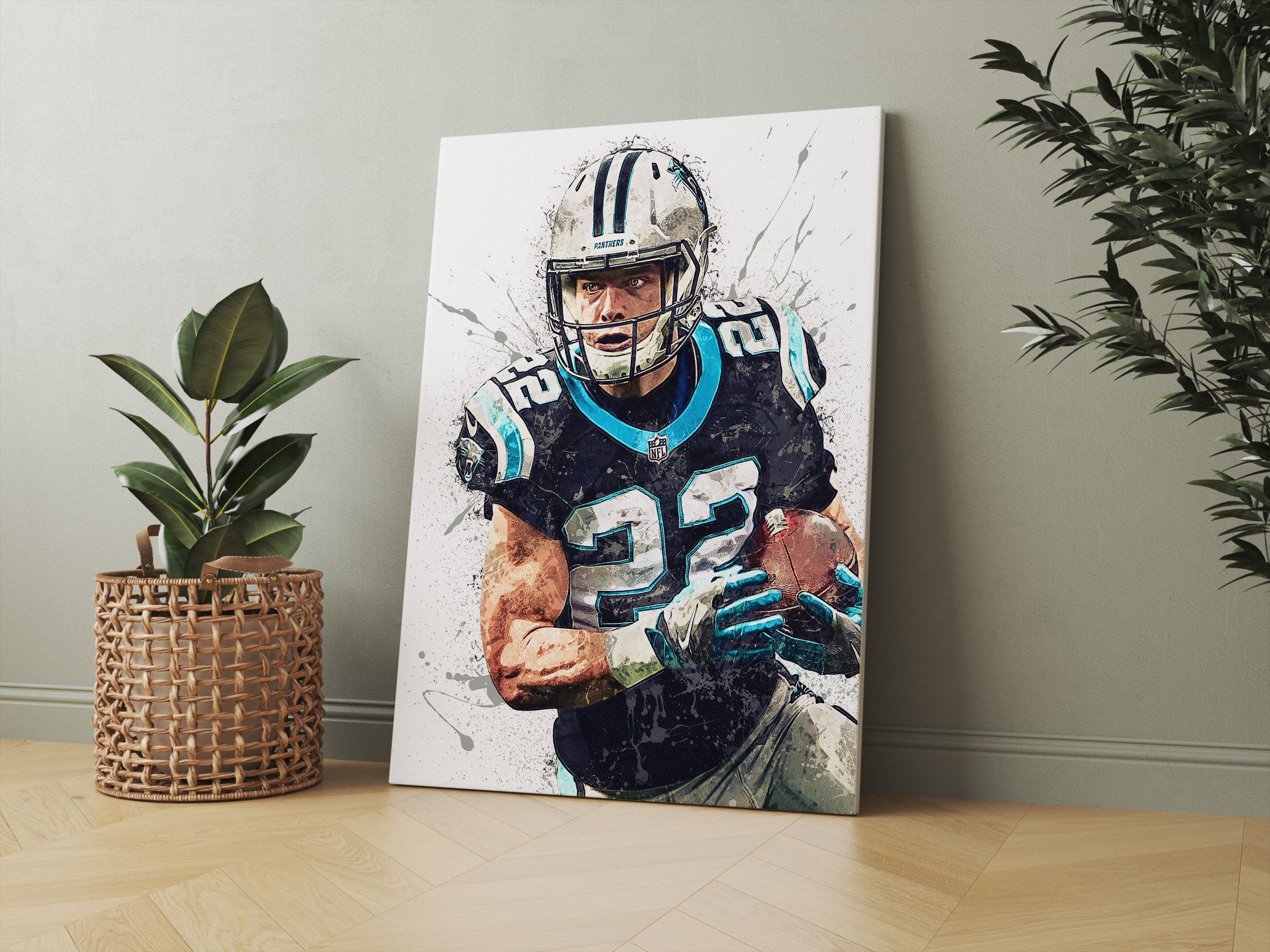 Christian McCaffrey Poster, Carolina Panthers Poster Designed & Sold By ...