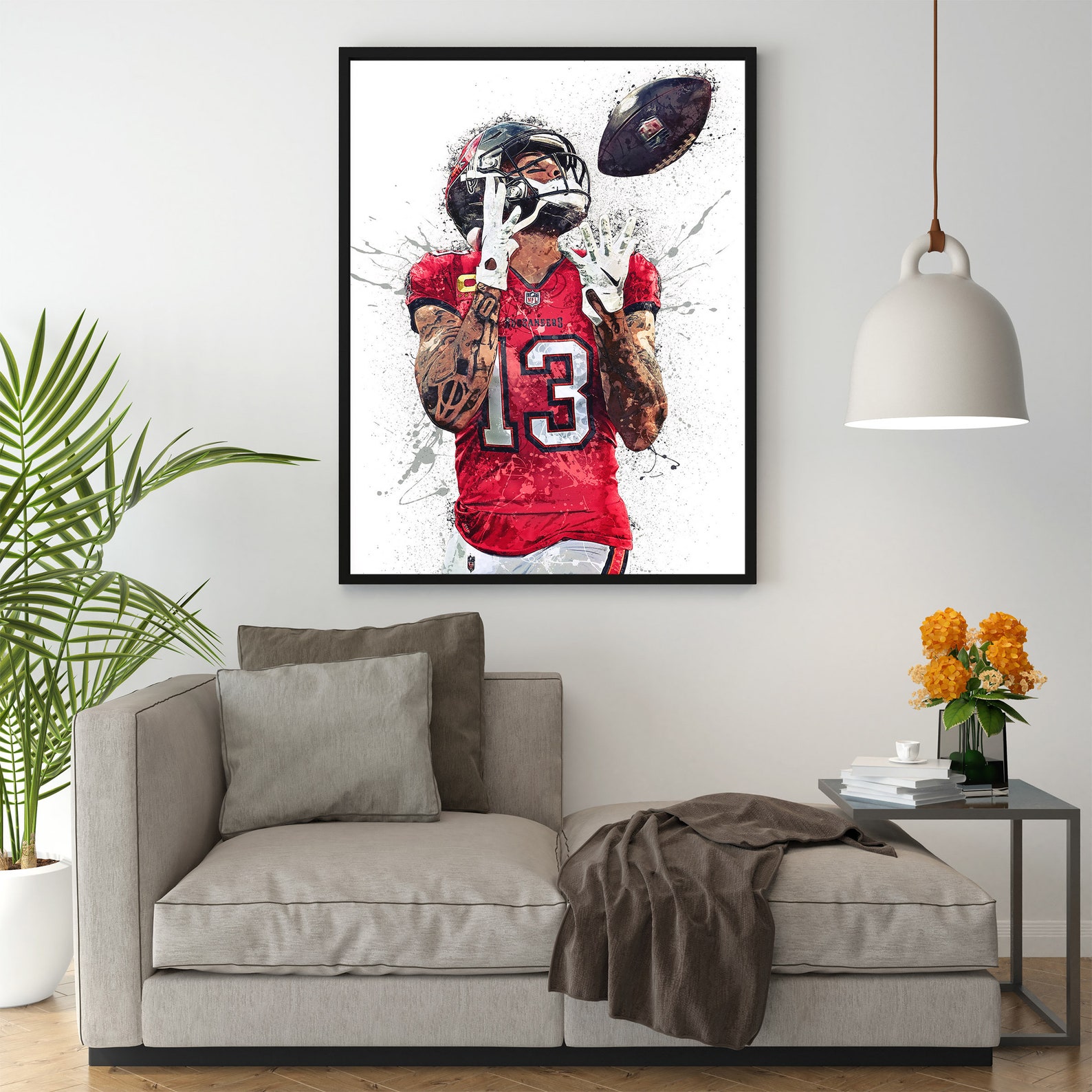 Mike Evans Poster Tampa Bay Buccaneers Wall Art Printable - Etsy