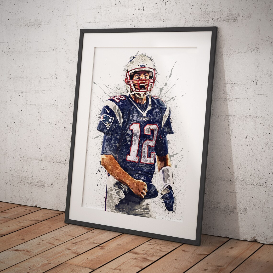 Tom Brady Poster New England Patriots Digital Download Man - Etsy