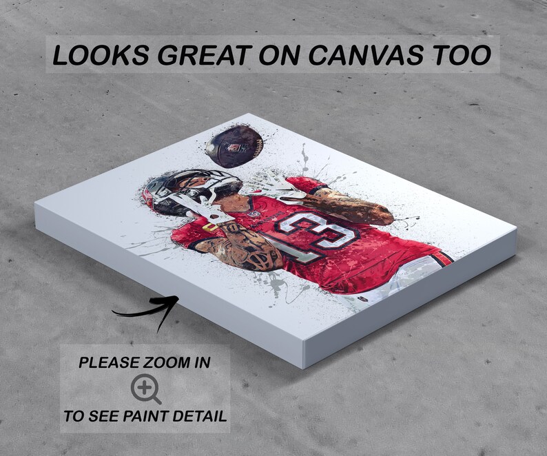 Mike Evans Poster Tampa Bay Buccaneers Wall Art Printable - Etsy