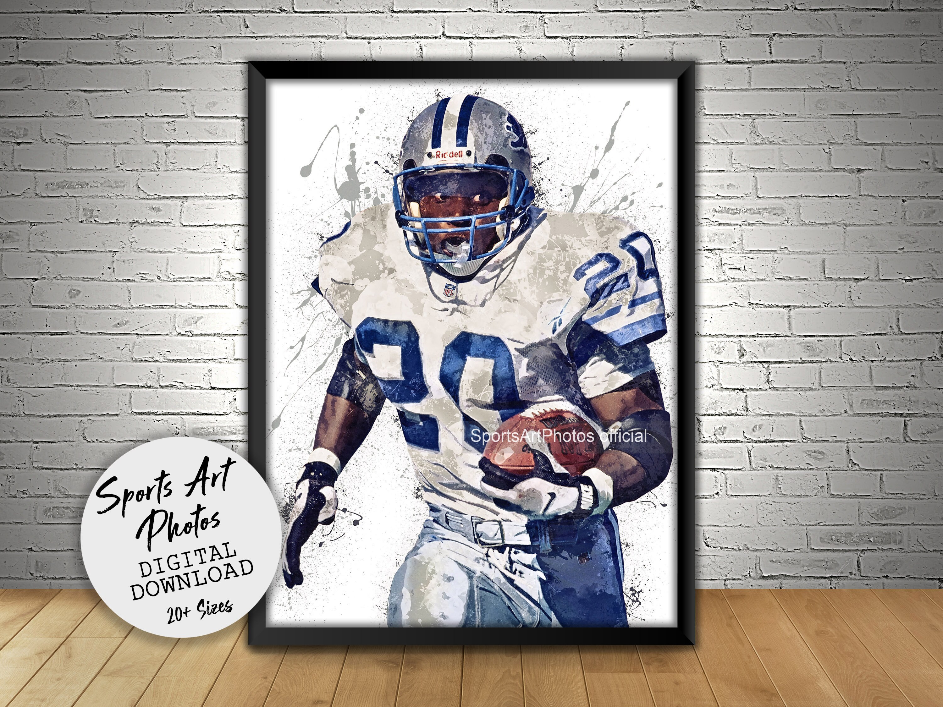 Barry Sanders Stiff Arm