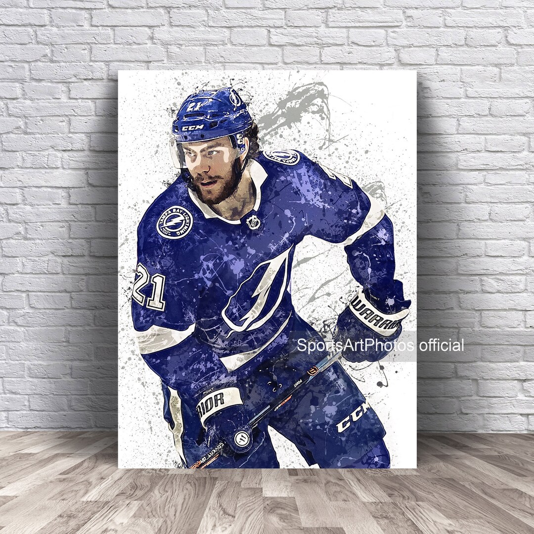 Brayden Point Poster, Tampa Bay Lightning, Canvas Wrap, Wall Art Print ...