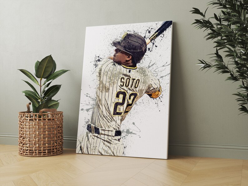Juan Soto Poster San Diego Padres Canvas Wrap Wall Art - Etsy