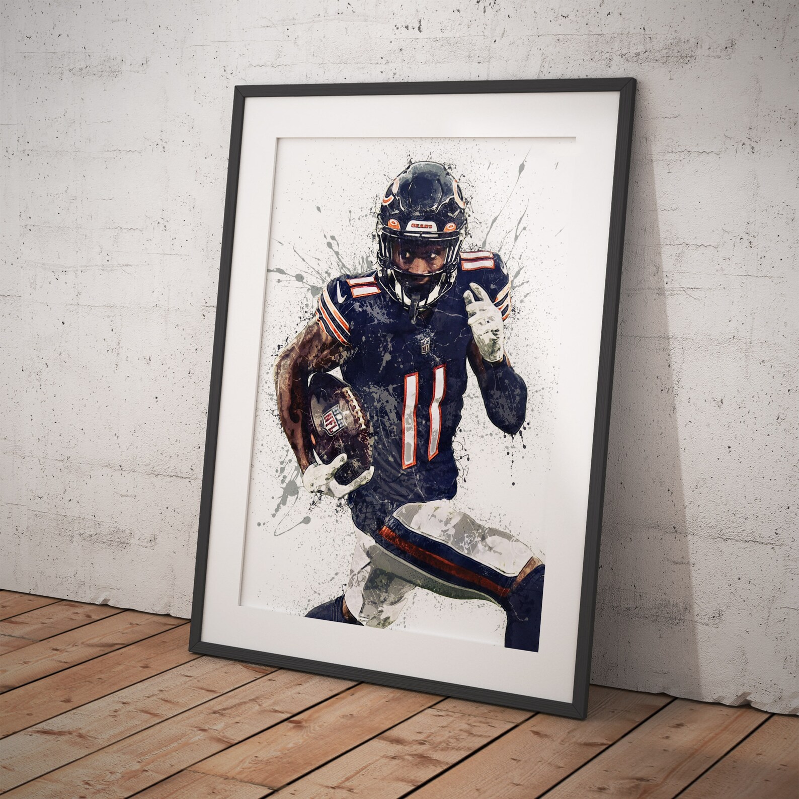 Darnell Mooney Poster Chicago Bears Wall Art Printable Man - Etsy