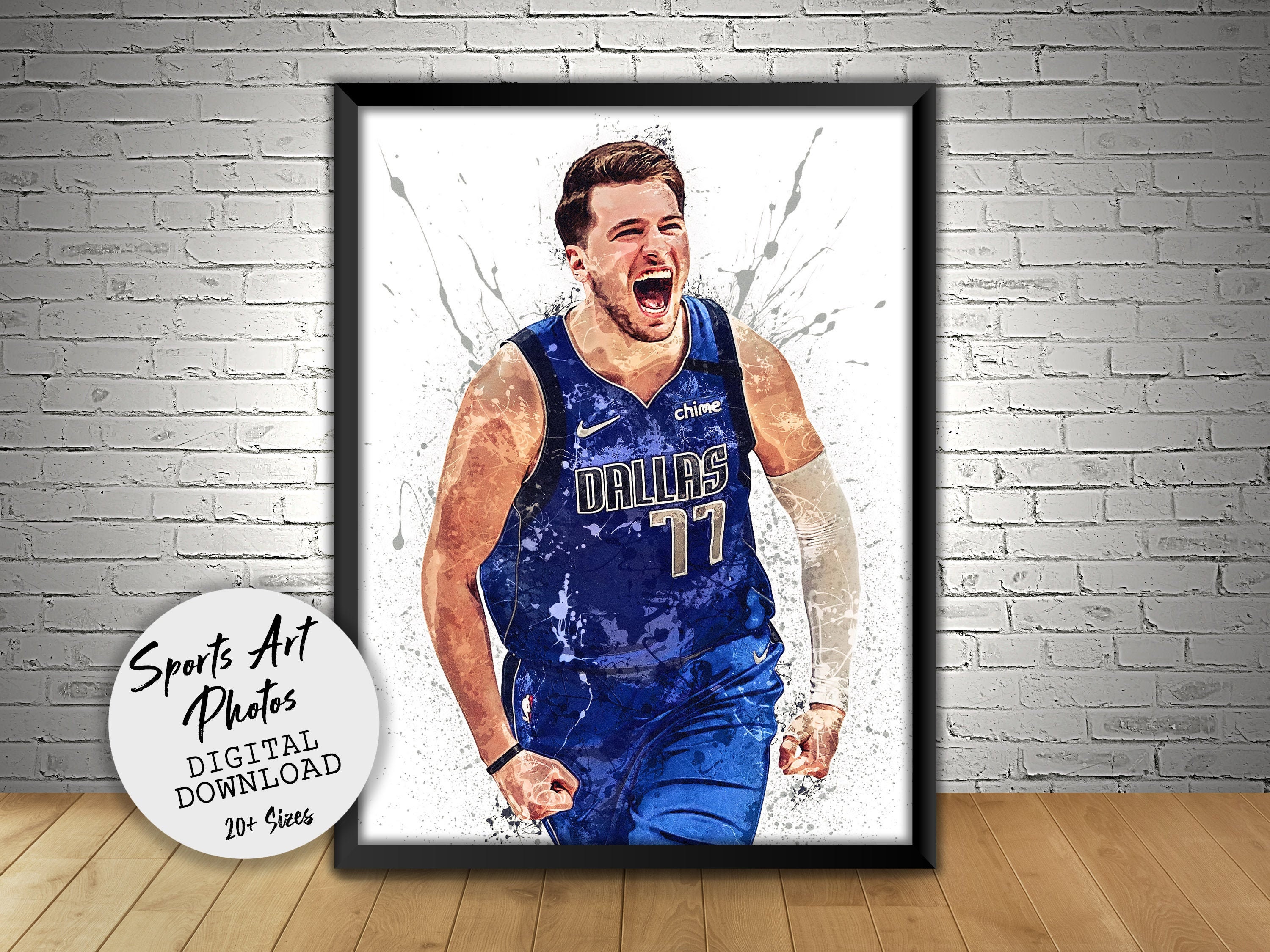 Luka Doncic Poster Dallas Mavericks Wall Art Printable - Etsy