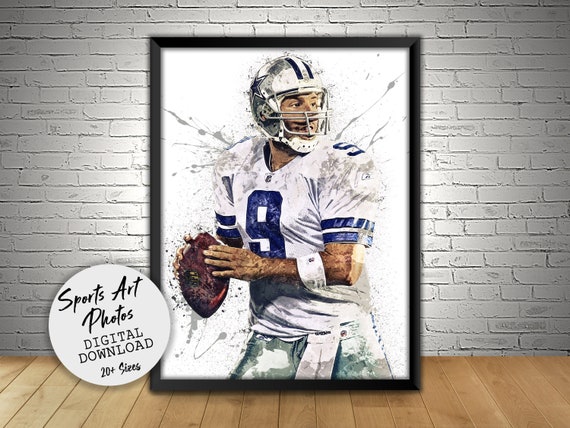 Tony Romo Poster Dallas Cowboys Wall Art Printable Kids | Etsy