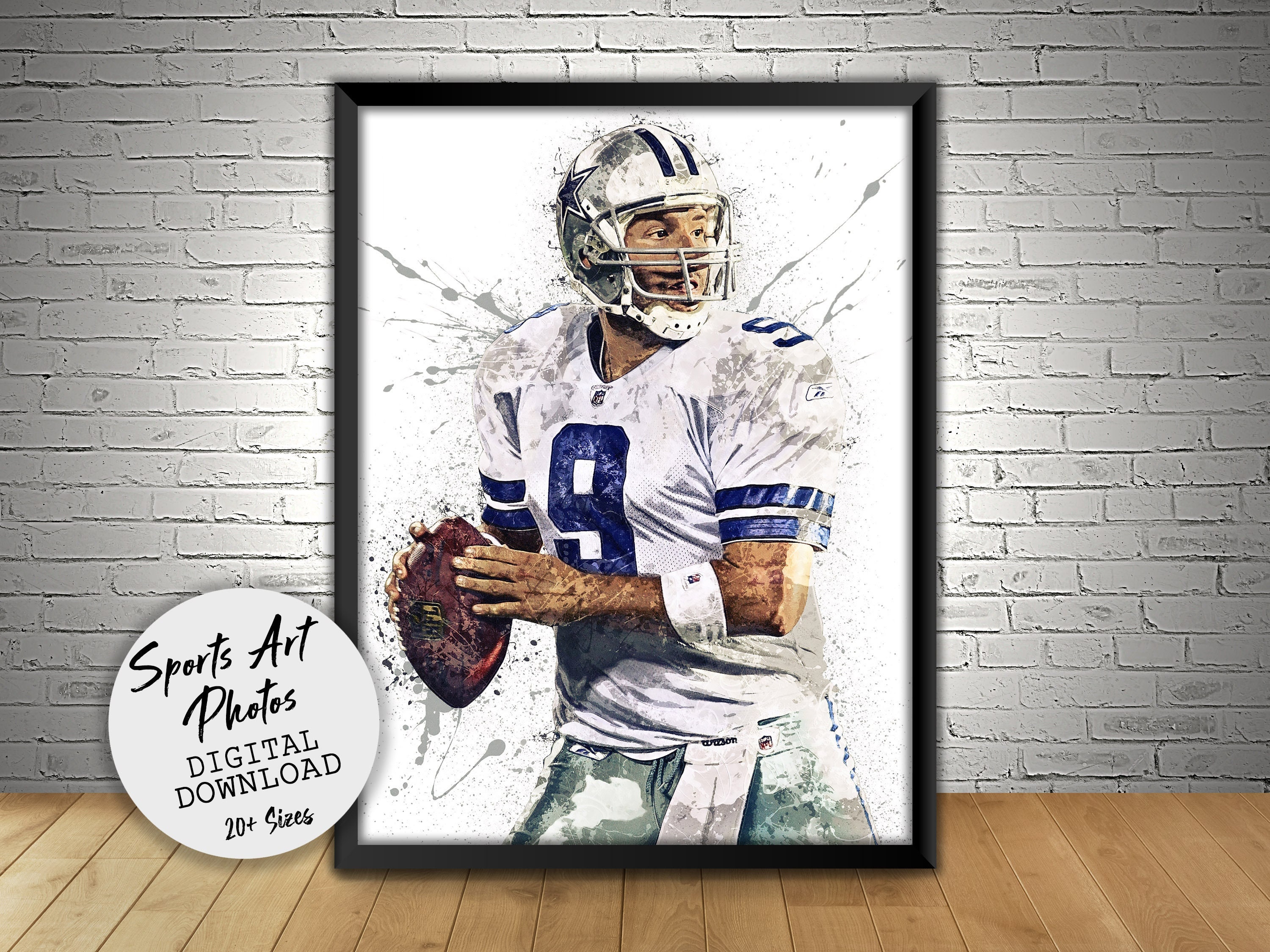 Tony Romo Poster Dallas Cowboys Wall Art Printable Kids - Etsy