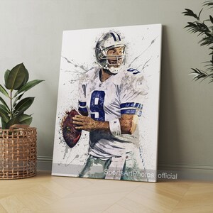 Tony Romo Poster, Dallas Cowboys, Wall Art Printable, Kids Decor ...