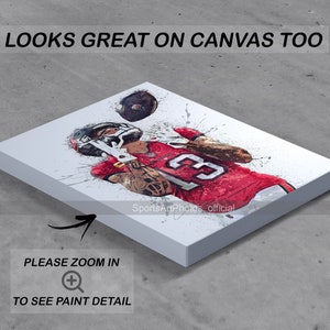 Mike Evans Poster, Tampa Bay Buccaneers, Wall Art Printable, Digital ...