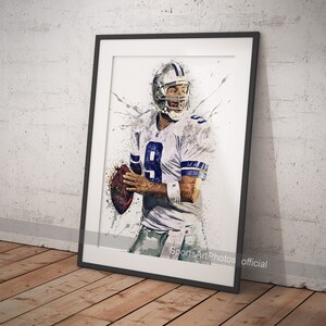 Tony Romo Poster, Dallas Cowboys, Wall Art Printable, Kids Decor ...