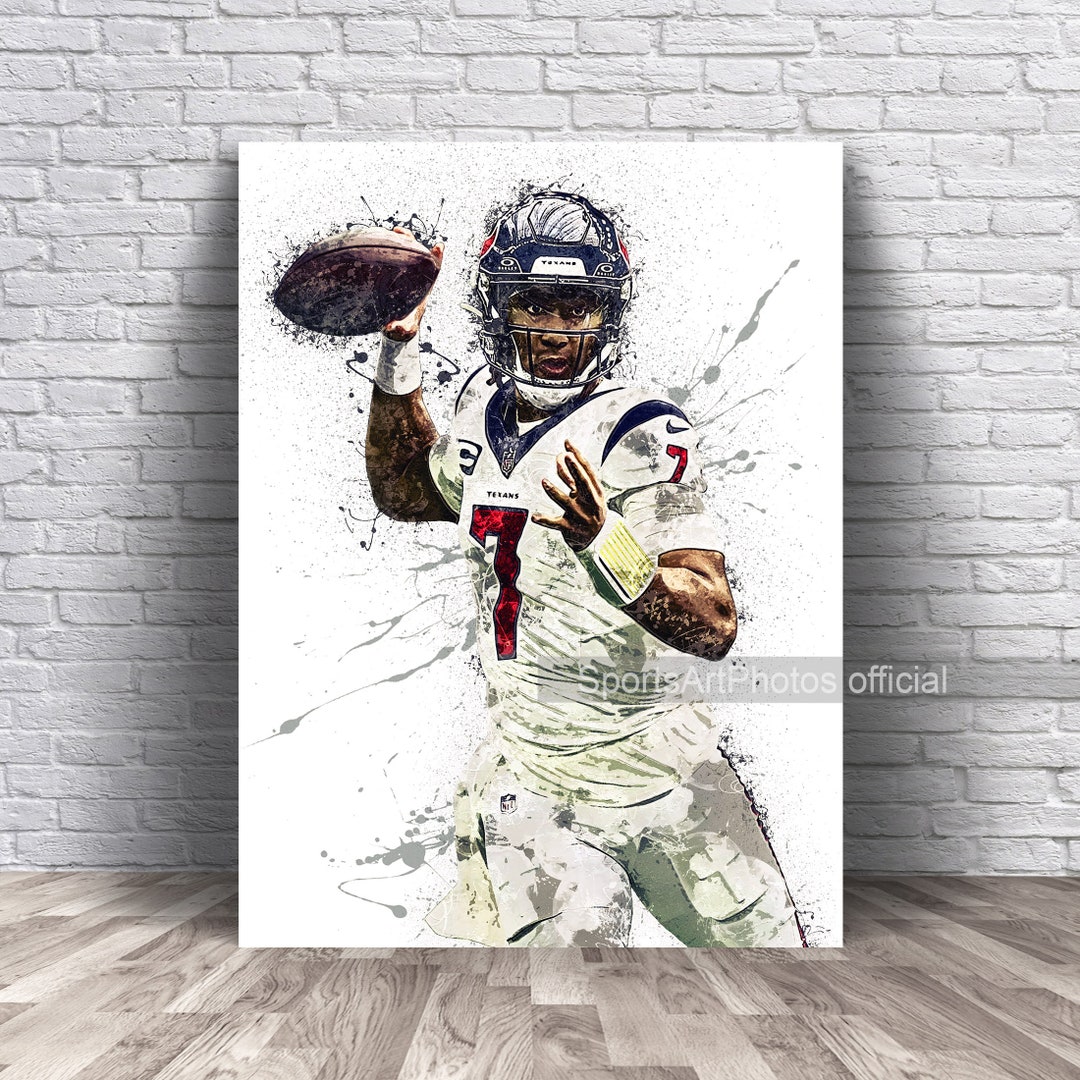 CJ Stroud Poster, Houston Texans, Leinwand Wrap, Wand Kunst Druck ...