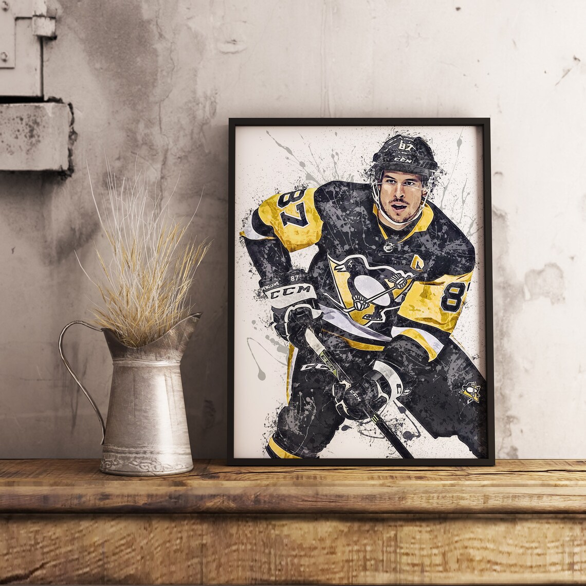 Sidney Crosby Poster Pittsburgh Penguins Wall Art Printable - Etsy