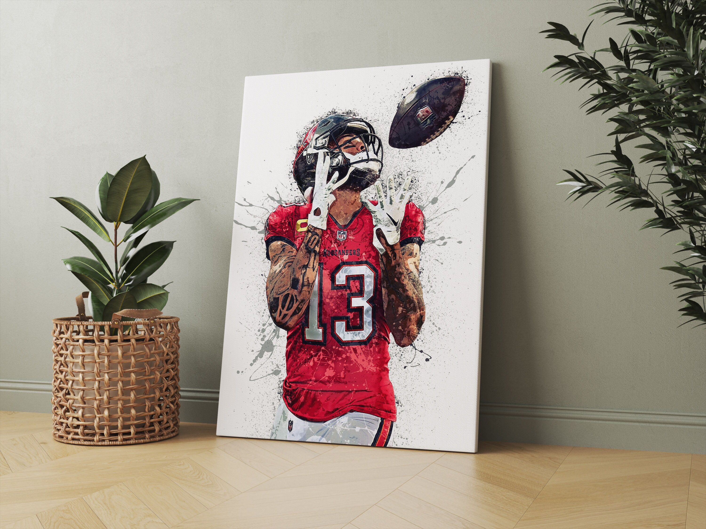 Mike Evans Poster Tampa Bay Buccaneers Wall Art Printable - Etsy