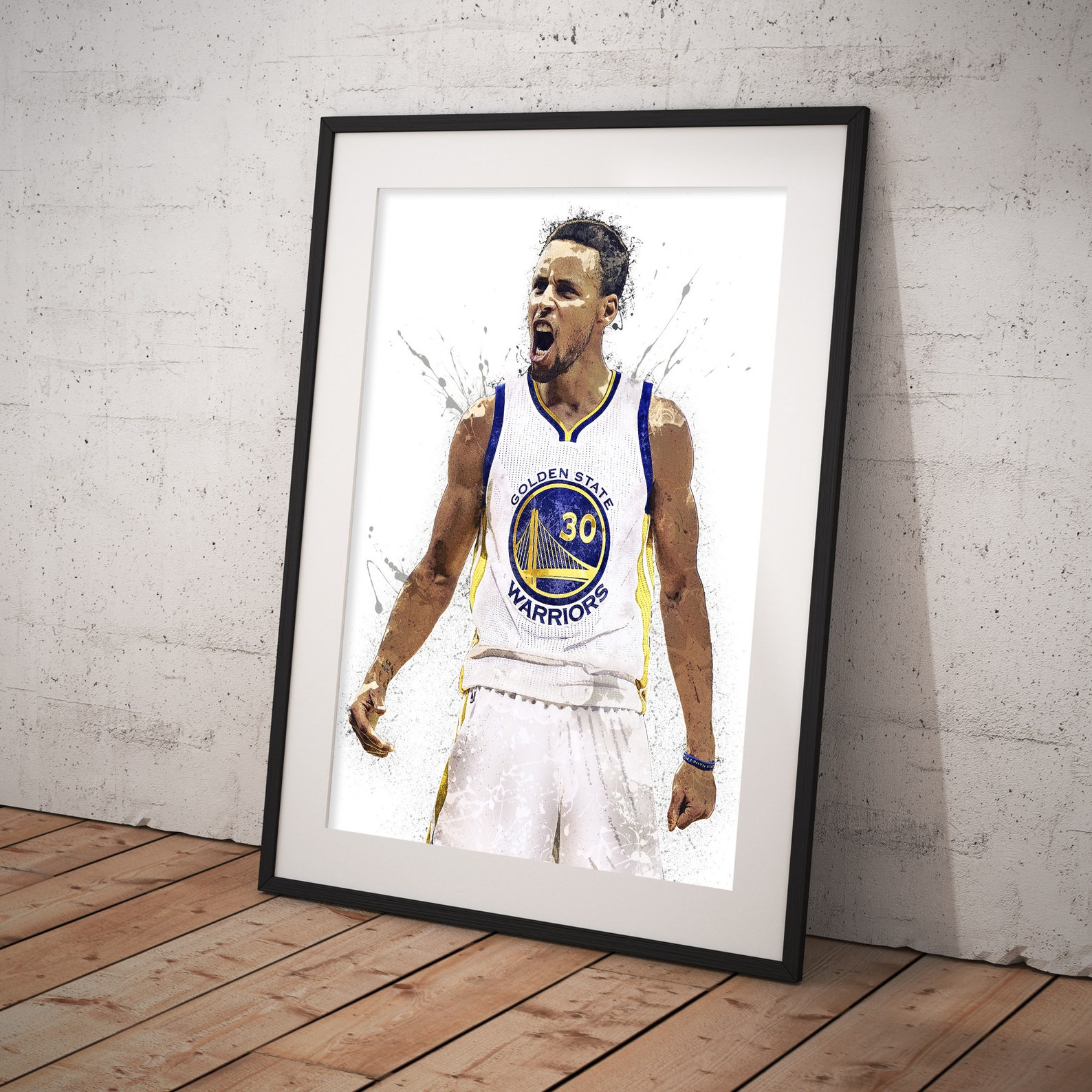 Stephen Curry Poster Golden State Warriors Wall Art | Etsy