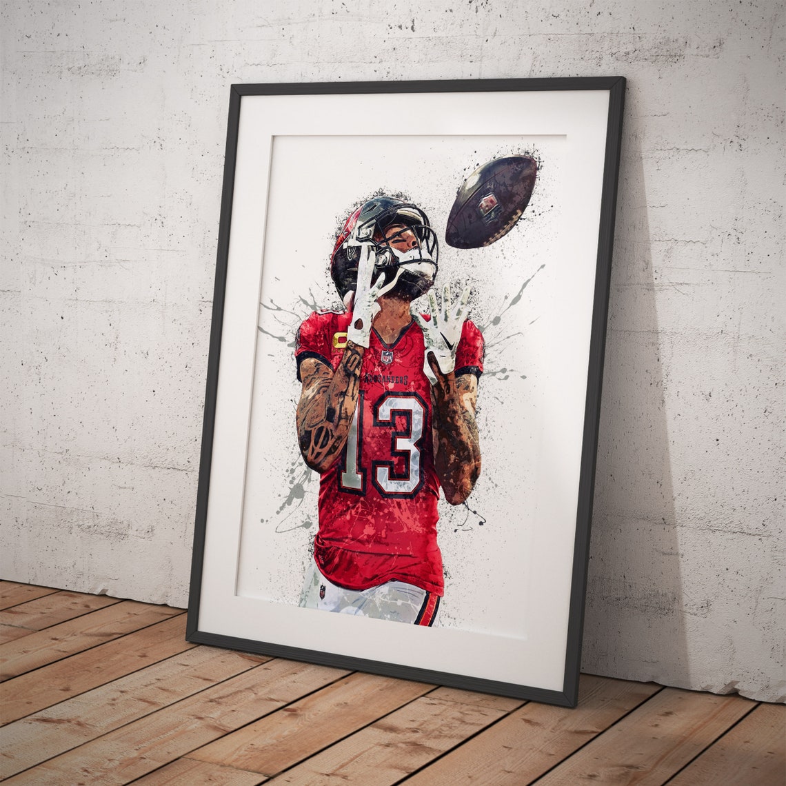 Mike Evans Poster Tampa Bay Buccaneers Wall Art Printable - Etsy