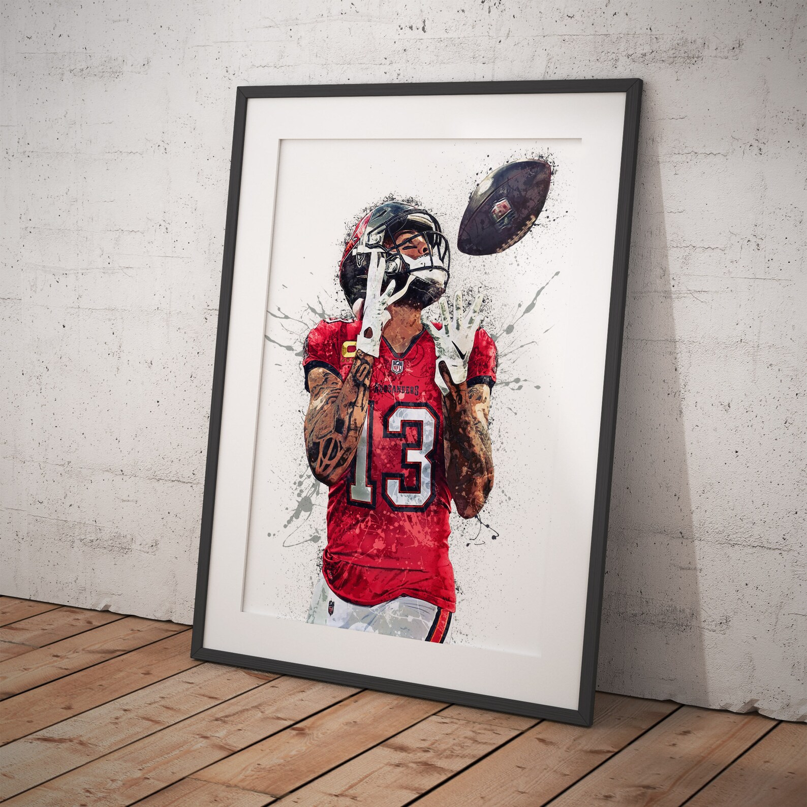 Mike Evans Poster Tampa Bay Buccaneers Wall Art Printable - Etsy